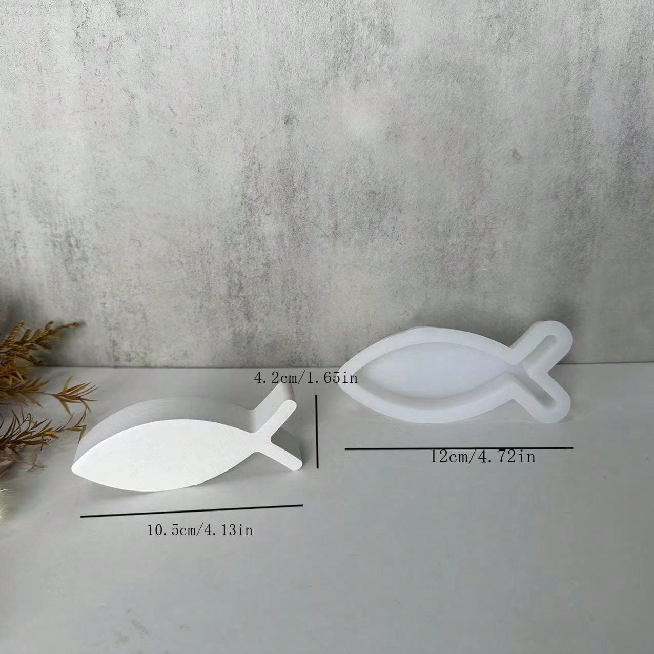 1 Moule En Silicone Poisson, Moule À Argile En Résine Pour Poisson En ...