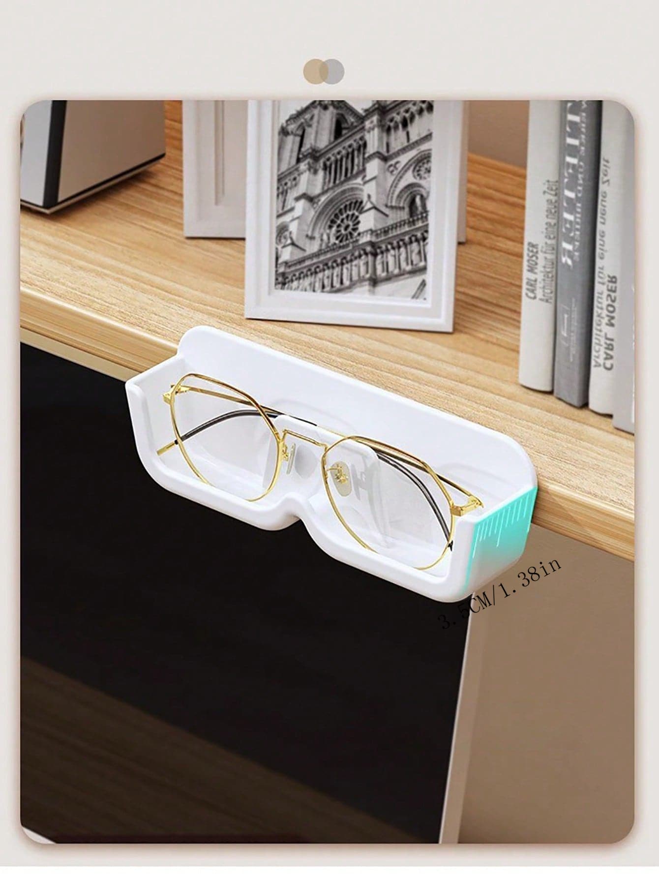 1pc Portable Wall Mounted Eyeglasses Storage Box For Home, No Drilling ...