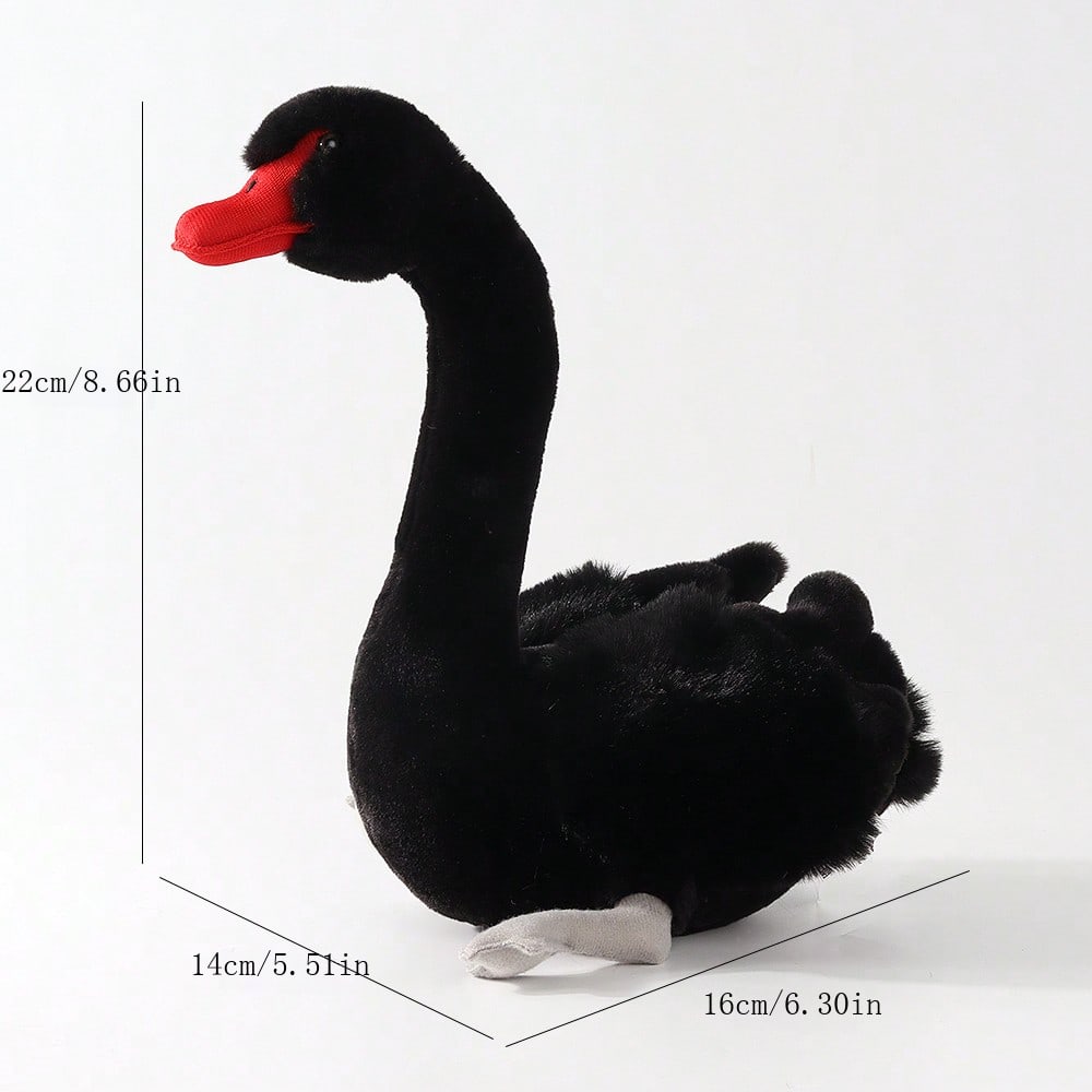 Realistic Plush Toy Black Swan And Ugly Duckling Stuffed Toy | SHEIN UK