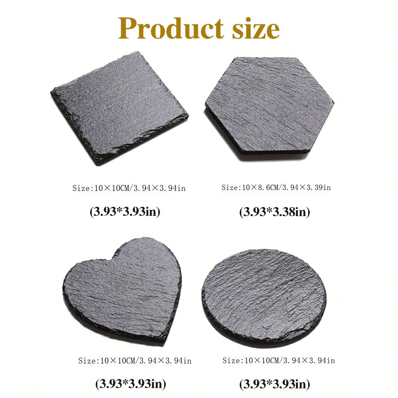 Natural Rock Coasters Japanese SLATE Coasters Thermal Insulation ...