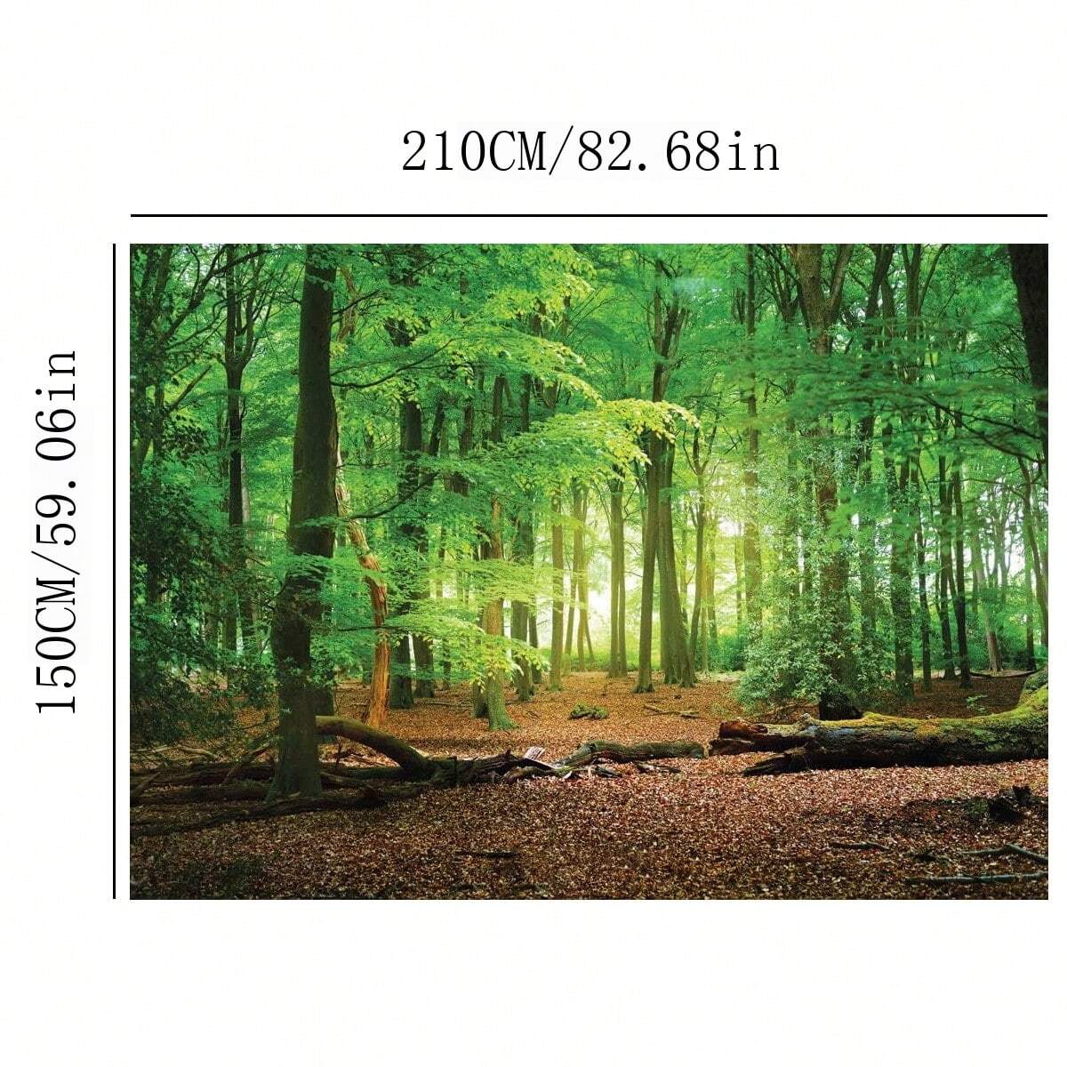 Spring Thin Green Forest Photo Backdrop For Camping Themed Birthday ...