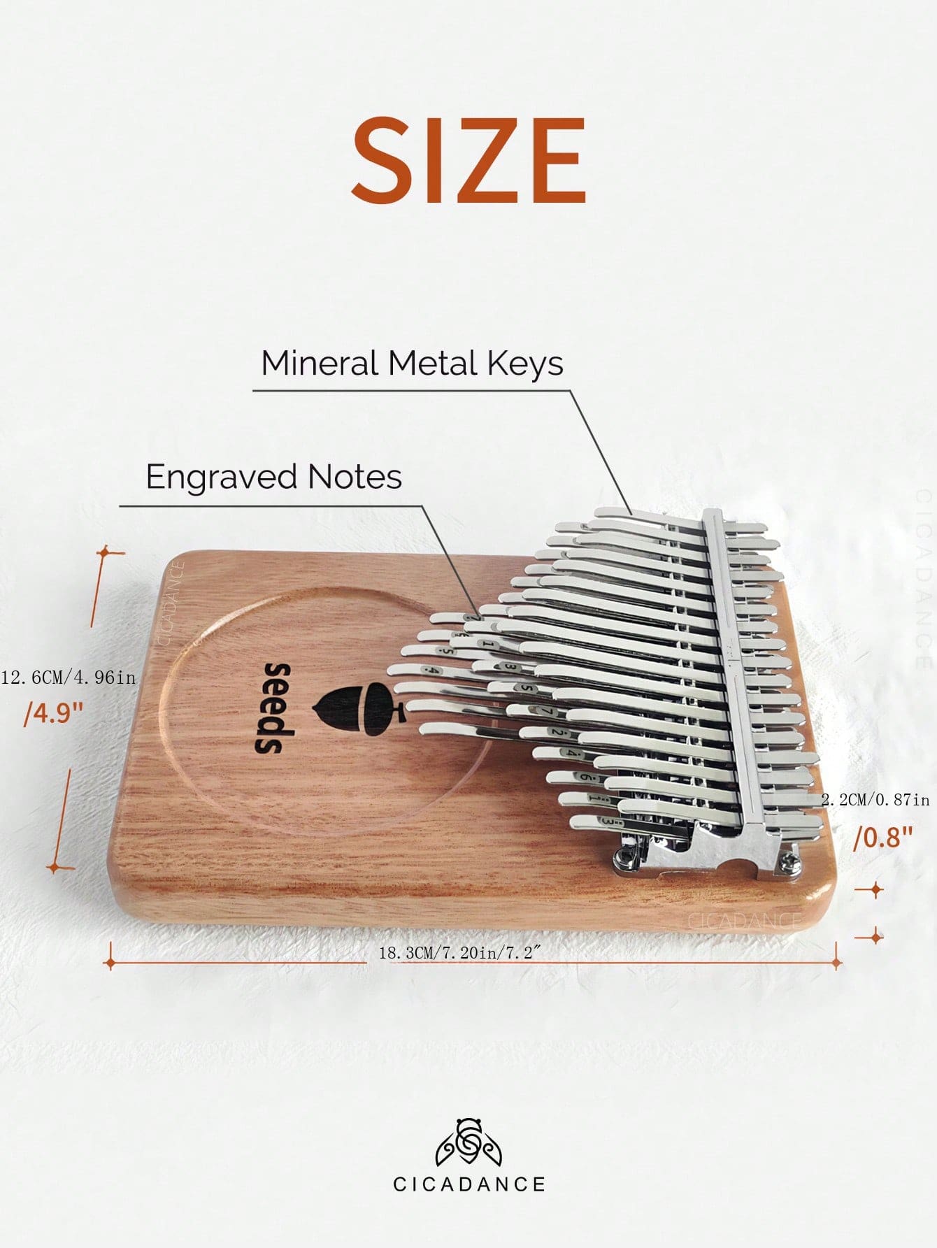 Professional 41 Keys Seeds Chromatic Kalimba C Key 3 Layer Thumb Piano ...