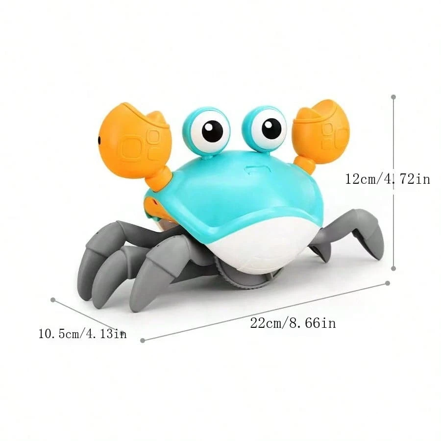 Children's Electronic Sensor Crab Toy With Lights, Pure Music, Crawling ...