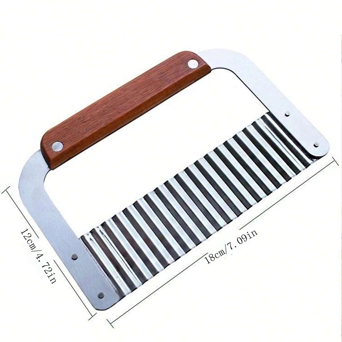 1pc Crinkle Potato Cutter, Wavy Chopper Knife, Upgraded Stainless Steel ...