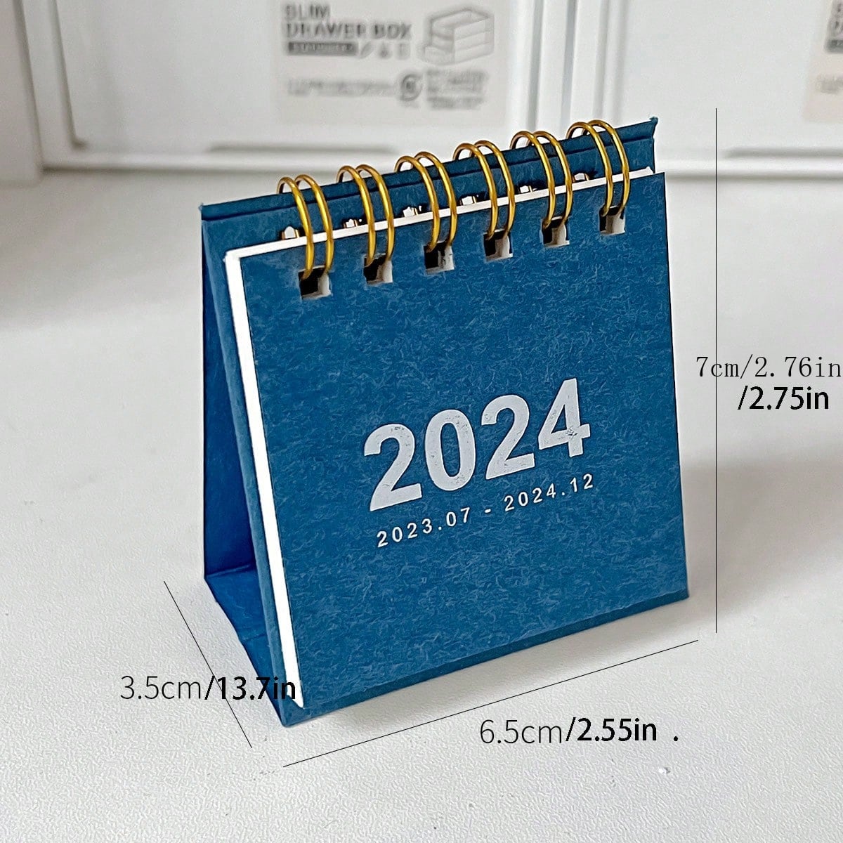 1pc Mini Desk Calendar With Simple Plan Design, Suitable For Student ...