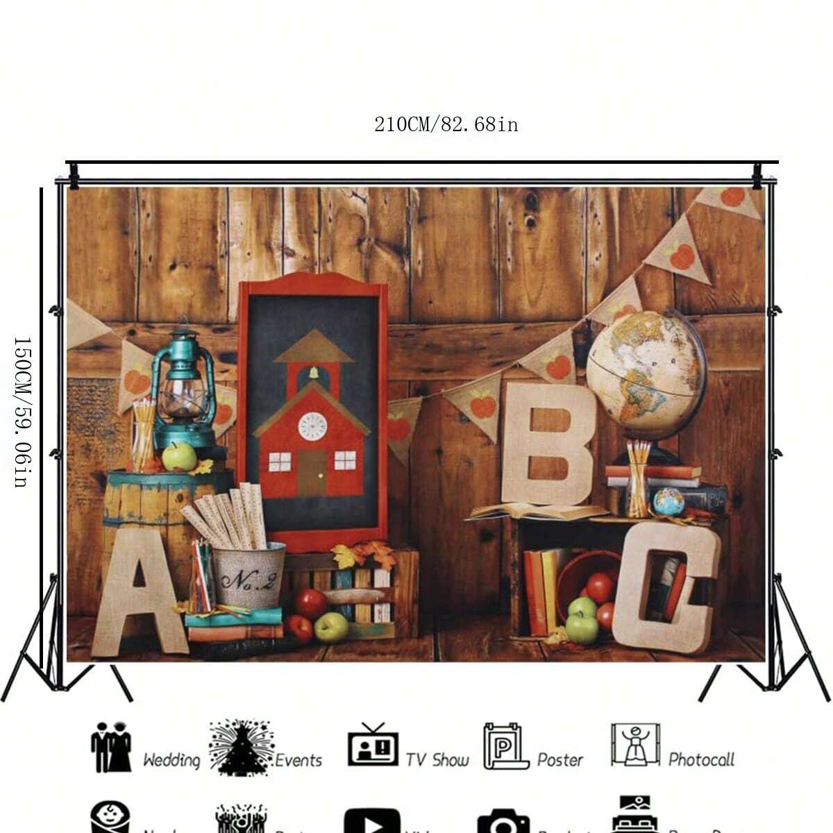 Kindergarten Classroom Background Abc Vintage Log Cabin Back To School ...
