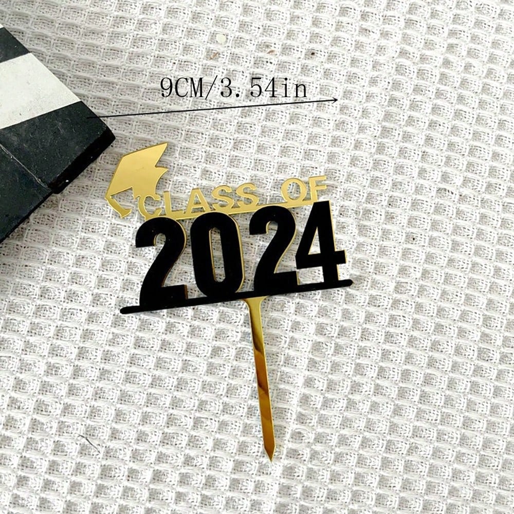 Class Of 2024 Cake Topper, Congrats Grad Cake Decor, 2024 Graduation ...