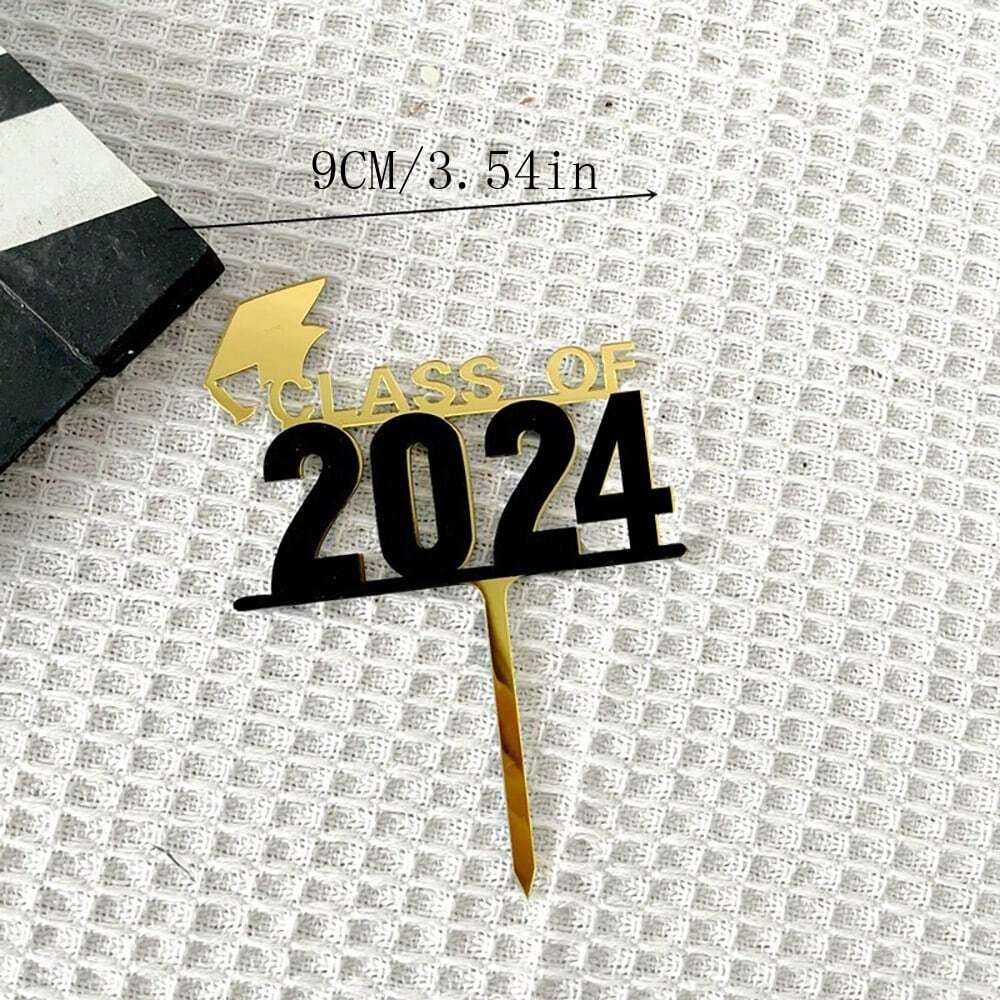 Class Of 2024 Cake Topper, Congrats Grad Cake Decor, 2024 Graduation ...