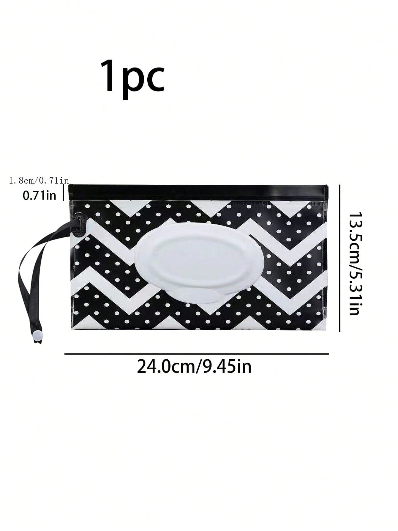 1pc Portable Eva Wet Wipes Pouch With Flip-Top Opening, Self-Sealing ...