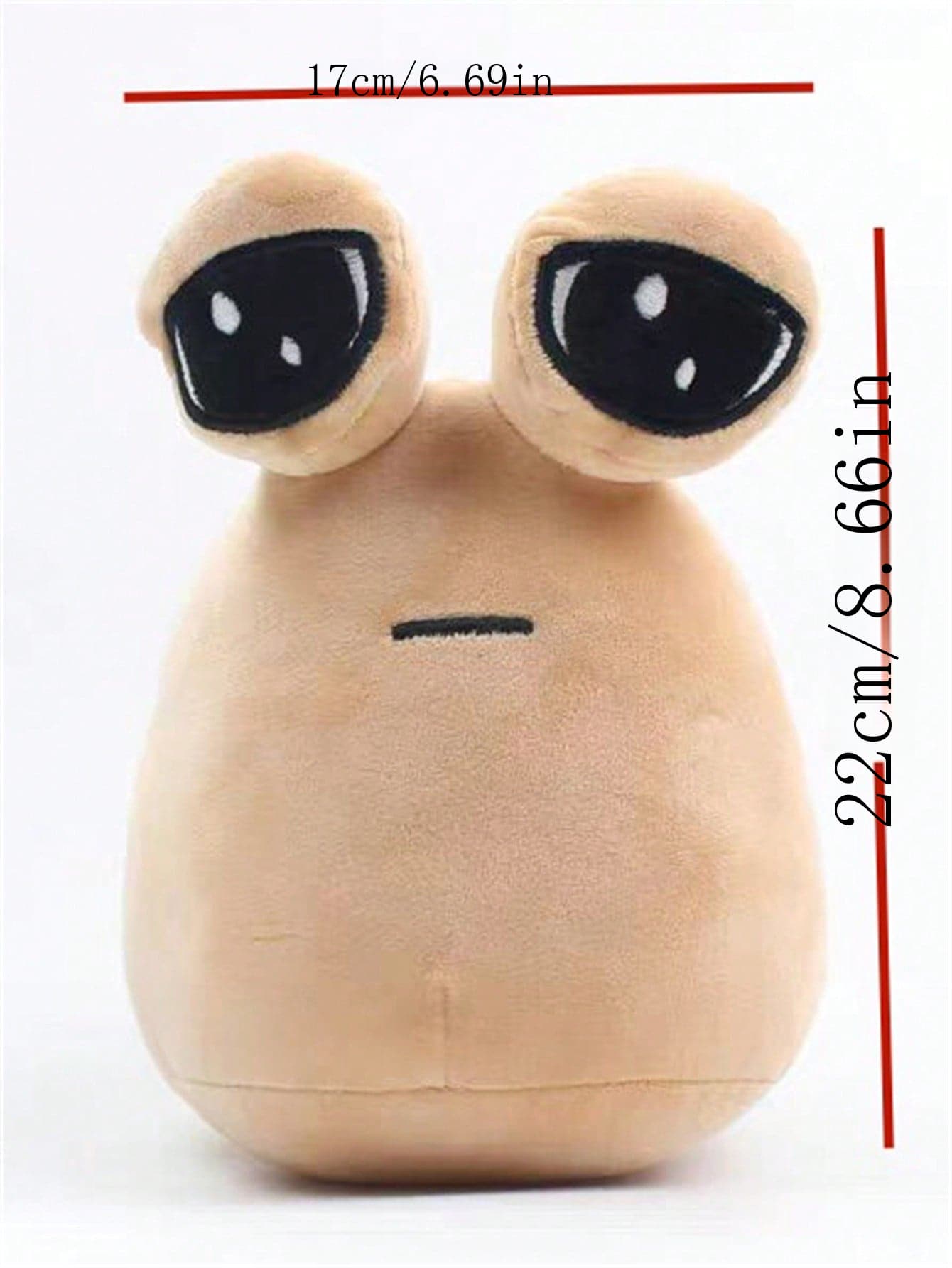 Cute Snail Alien Plush Toy, Funny Pou Plush Toy, Big-Eyed Alien Doll ...