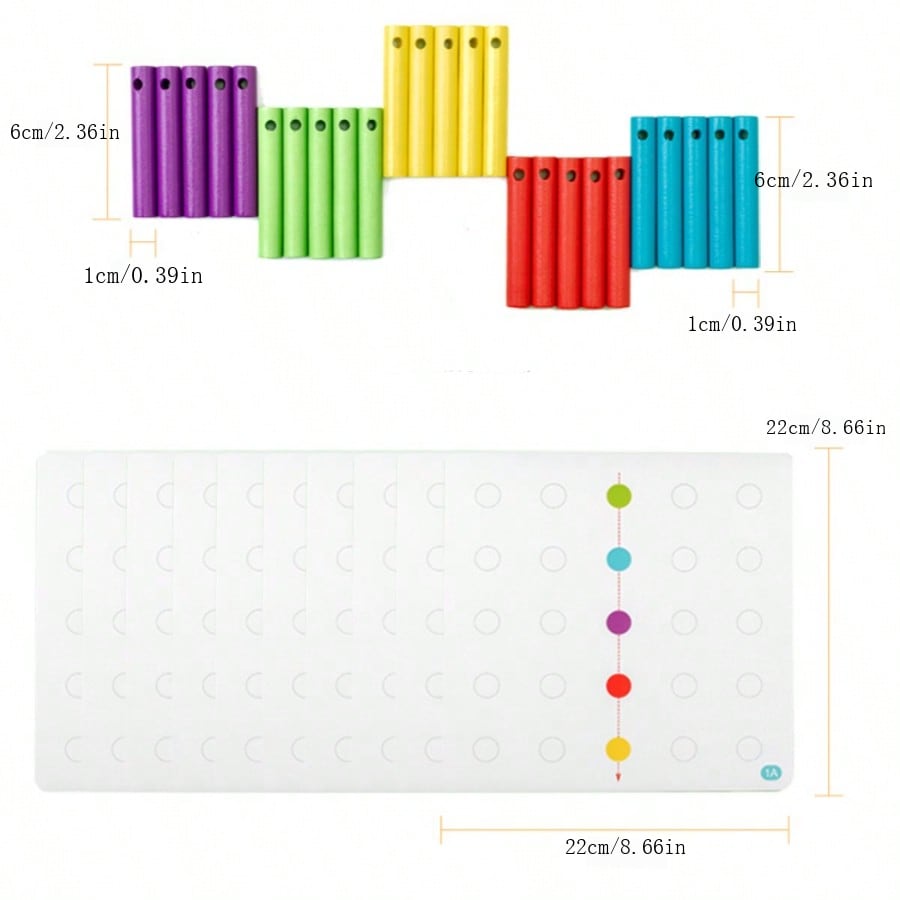 Threading Toy Board For Preschool And Kindergarten, Montessori Early ...