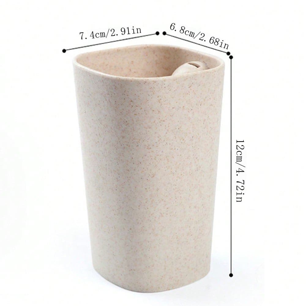 Wheat Mouthwash Cup Korean Straw Teeth Cup Couple Water Cup Brush Teeth ...