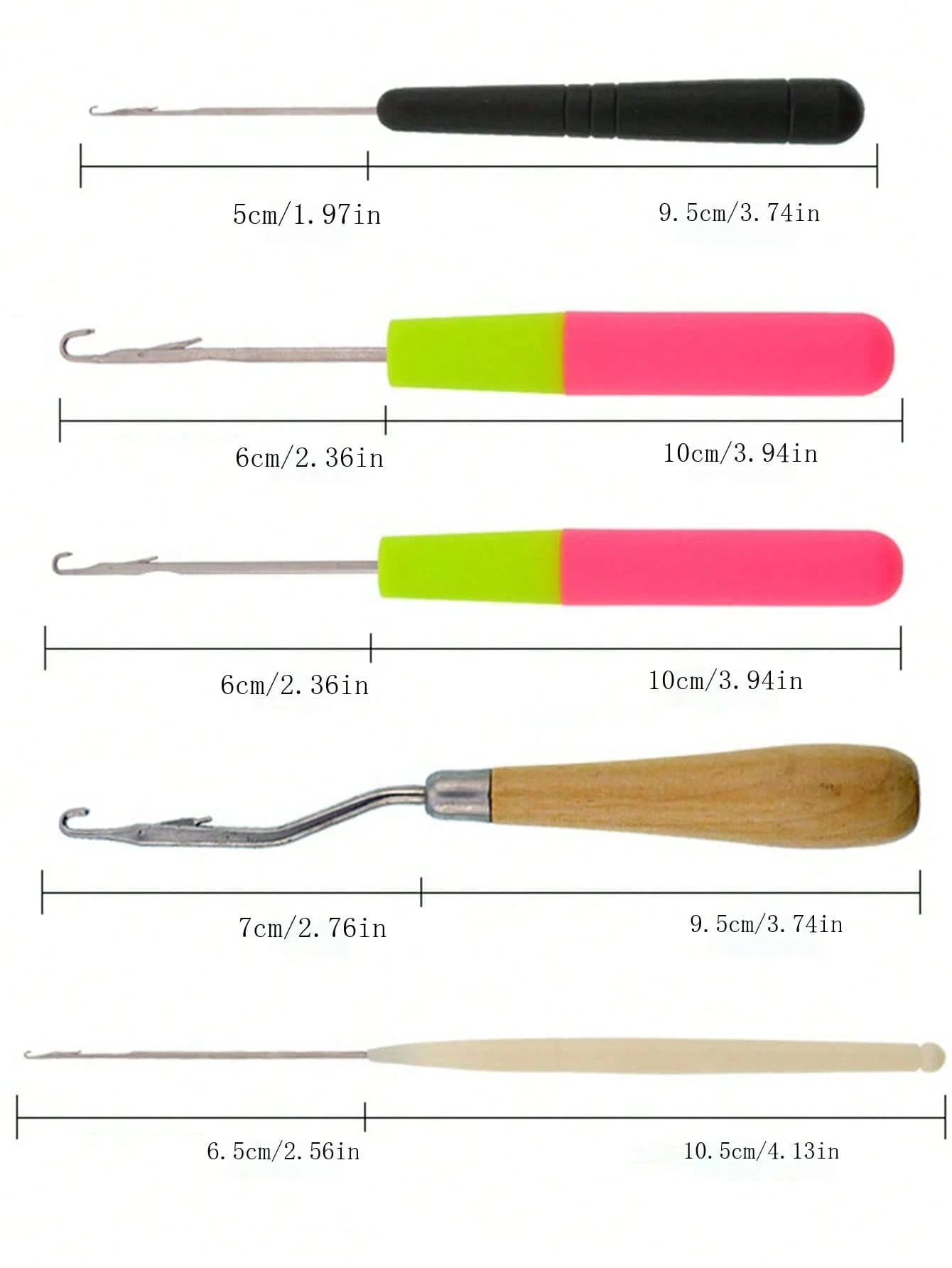 Crochet Dread Lock Wig Making Tools - Includes Tongue Hook, Crochet ...