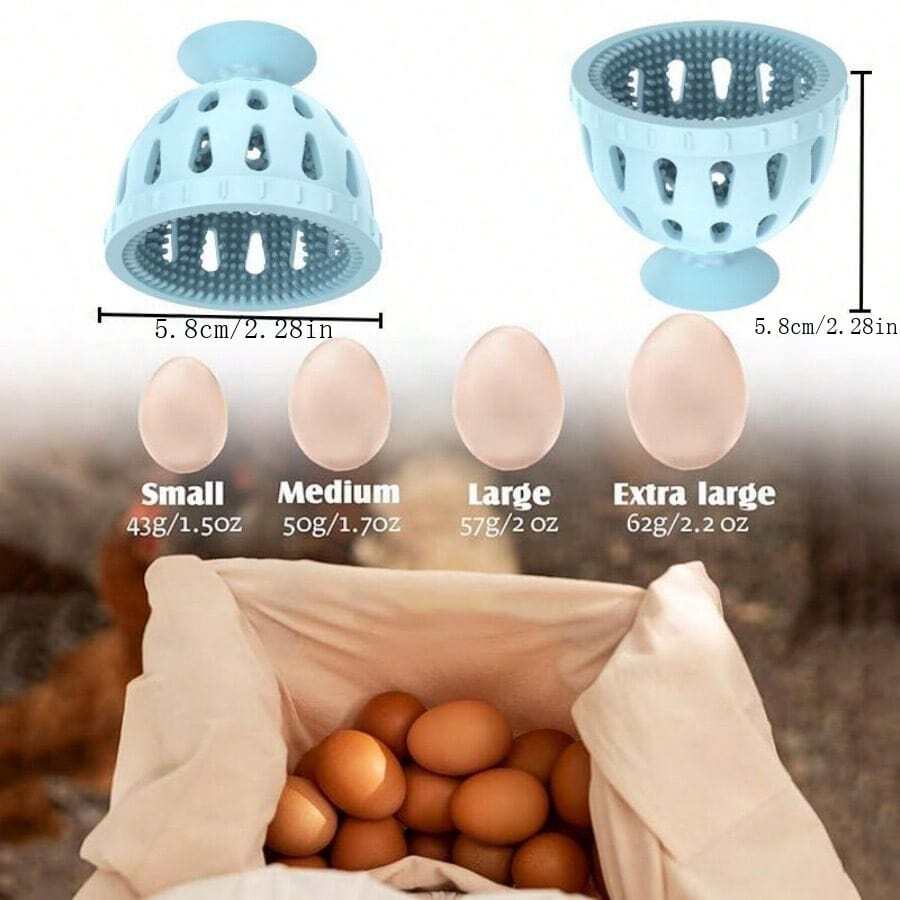 Silicone Egg Cleaning Brush, Fresh Egg Brush, Reusable Cleaning Tool ...