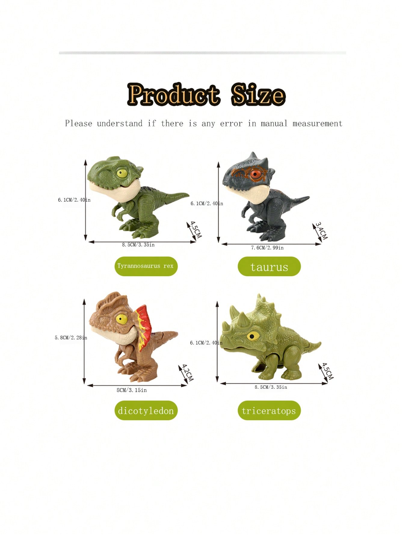 Finger-Biting Dinosaur Children's Toy Triceratops Tyrannosaurus ...