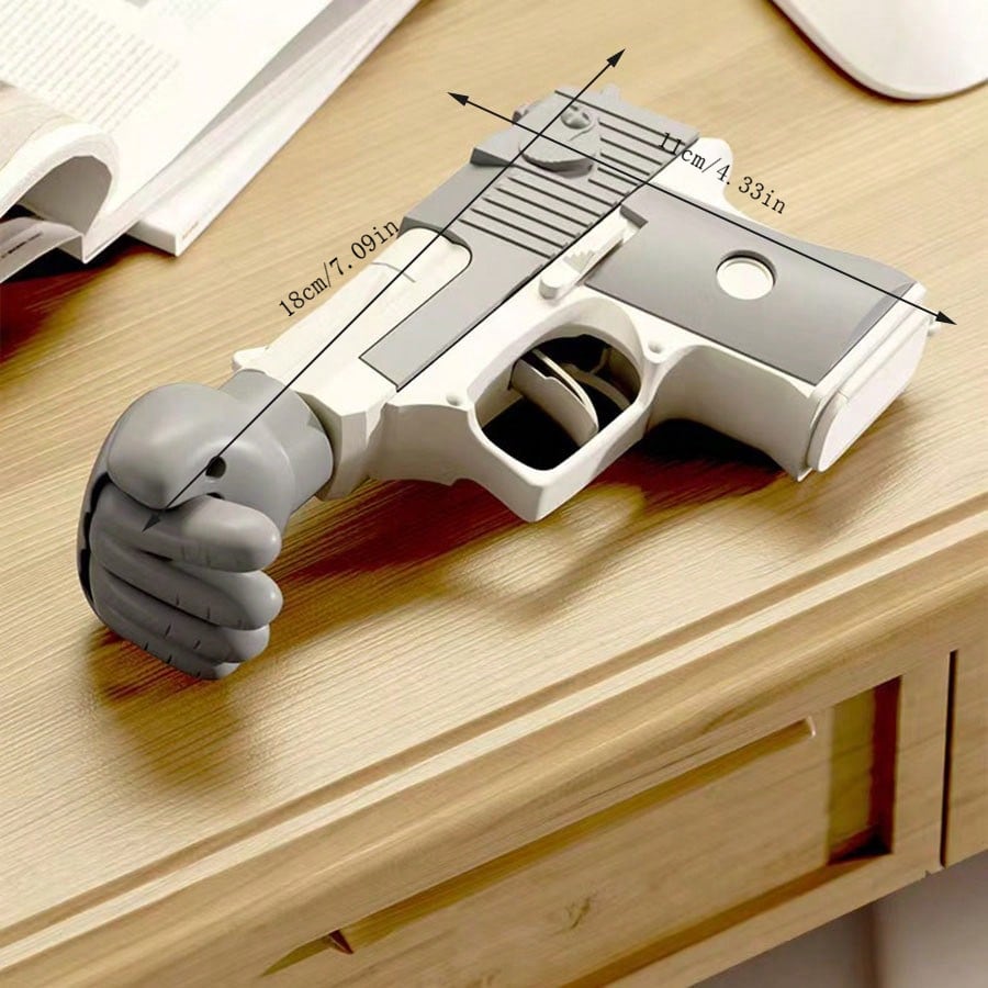 1pc Rock Paper Scissors Buddha Fish Gun Tabletop Game Prop Creative Toy ...