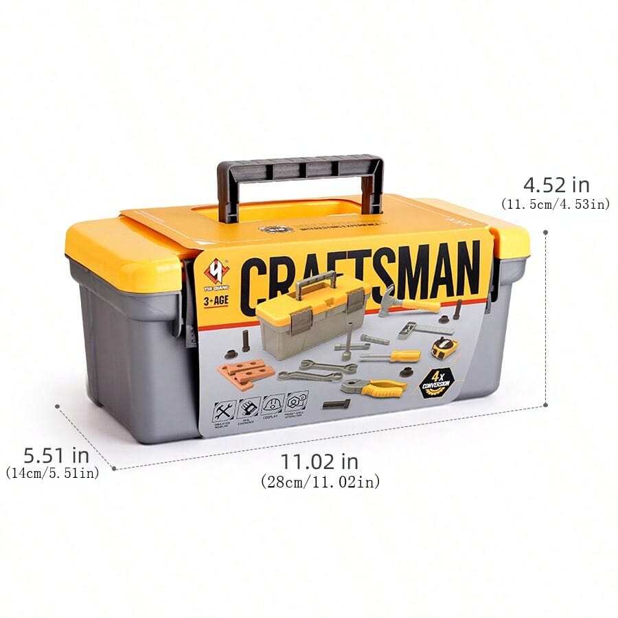 20pcs Simulation Construction Tool Box Toy Set, Children Building Tool ...