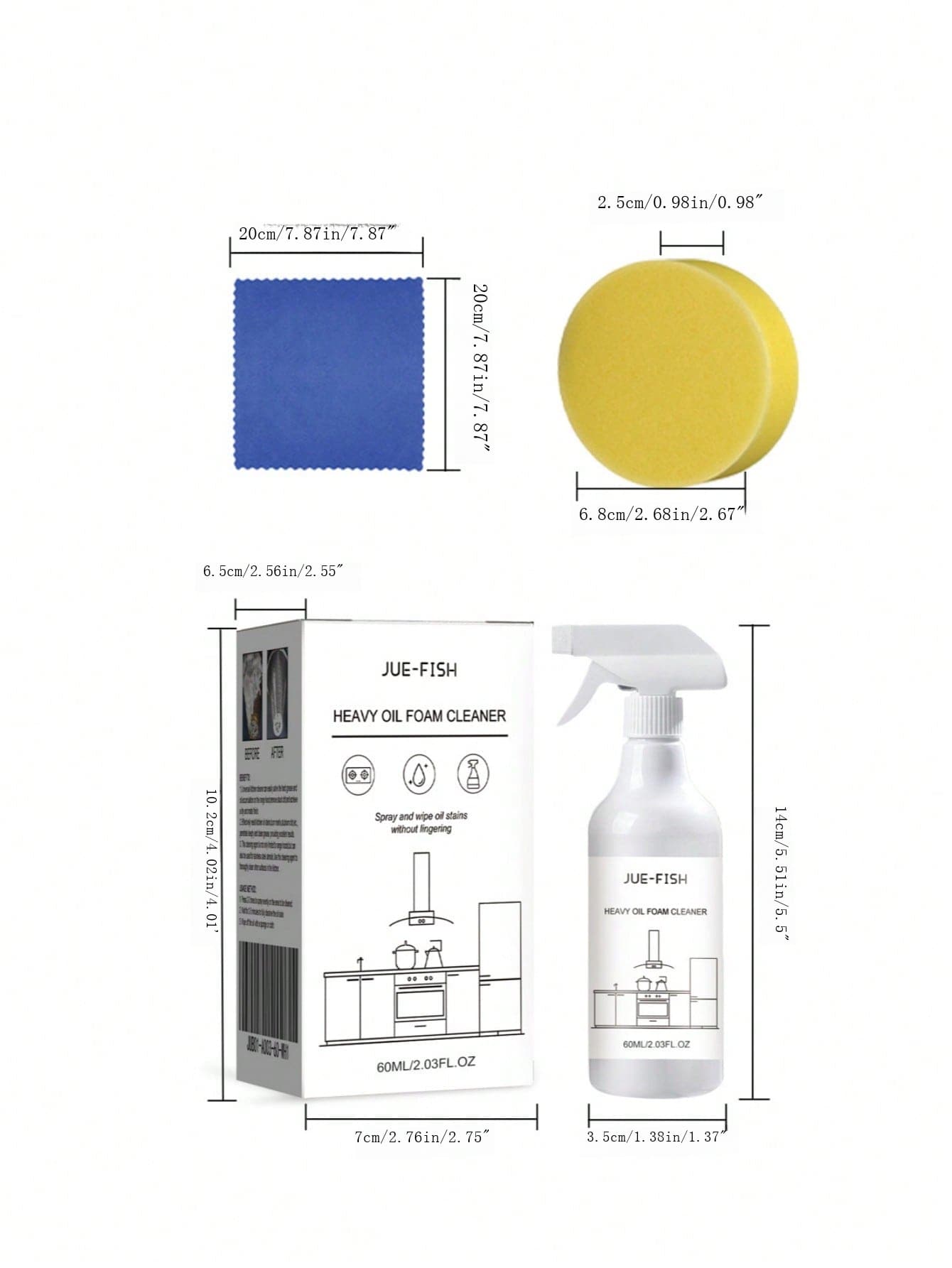 1 Set Of Heavy Grease And Grime Foam Cleanser, For Removing Grease ...