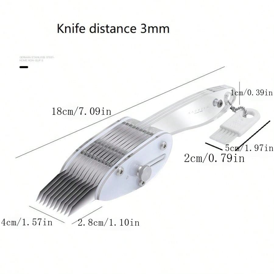 1 Pc, Adjustable Depth Cut Kidney Flower Magic Knife Squid Flower Knife ...