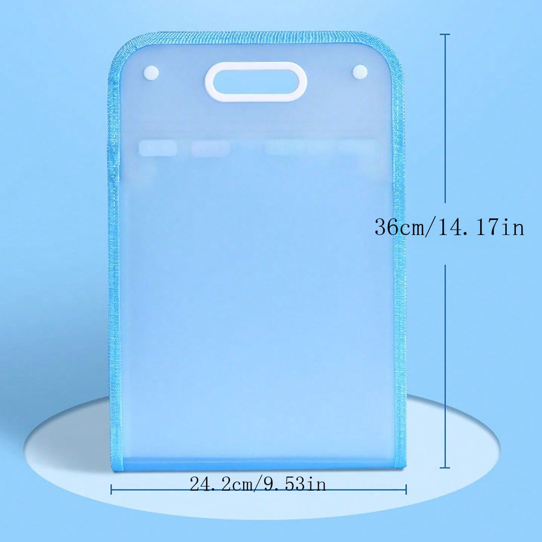 A4 Handheld Accordion File Folder / Test Paper Storage Organizer ...