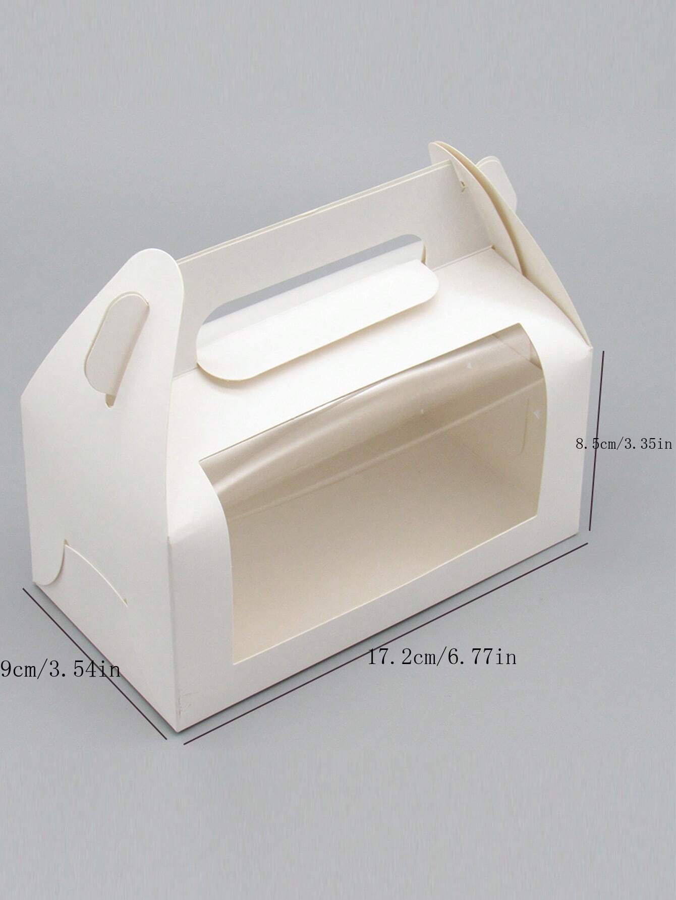 10pcs Towel Cake Roll Packaging Box With Handle, Transparent Window ...