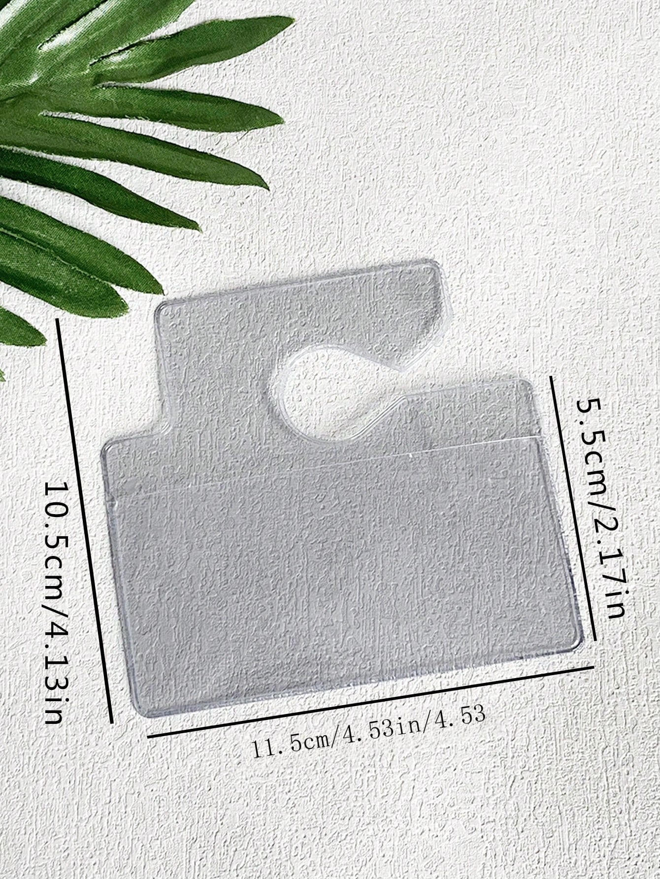 2pcs/Pack Landscape + Portrait Style Transparent Pvc Waterproof Card ...