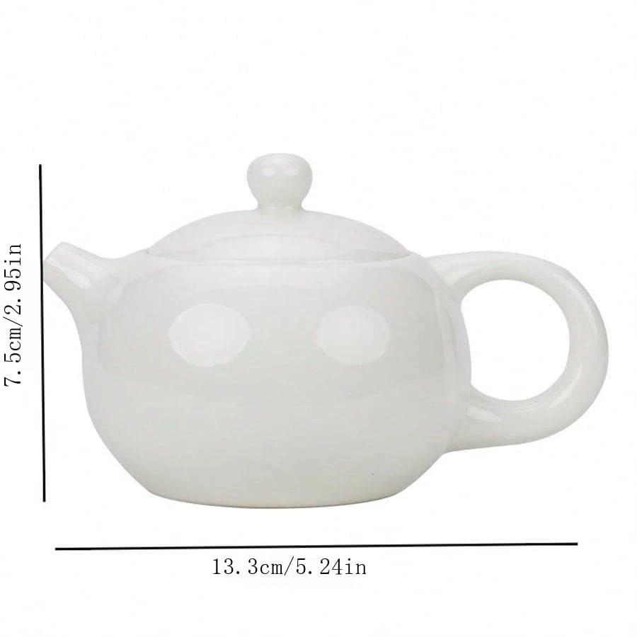Dehua Porcelain Yanzhi Jade Tea Pot Handmade Single Pot With Filter ...
