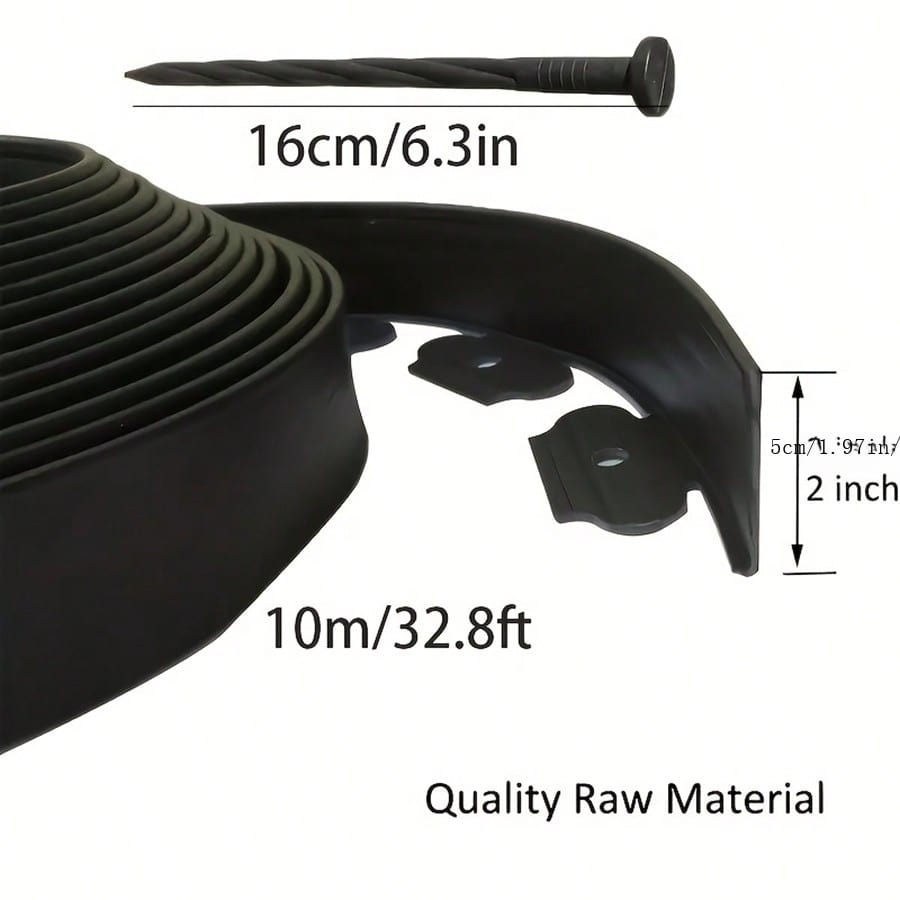 1 Pack No Dig Landscape Edging,Flower Bed Edging Lawn Edging Garden Edging Border No Dig ...