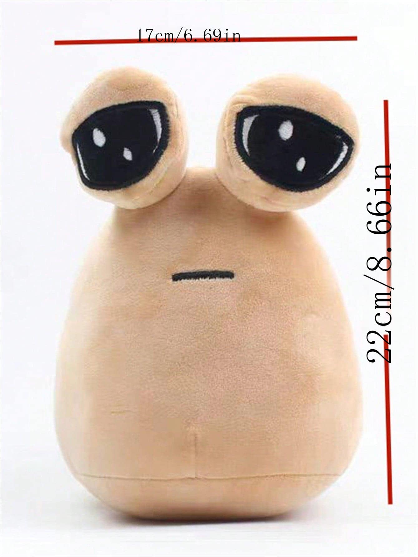 Funny Pou Plush Toy, Large Eyes Alien Doll, My Pet Alien Stuffed Toy ...