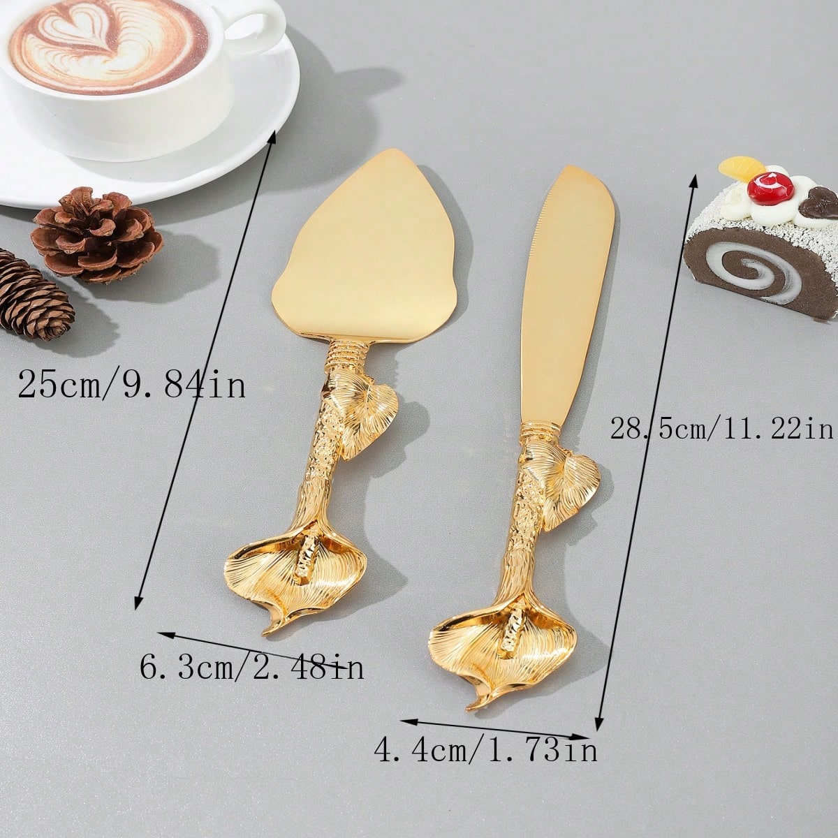 Wedding New Heart Design Knife & Spreader Set For Home Baking, Perfect ...