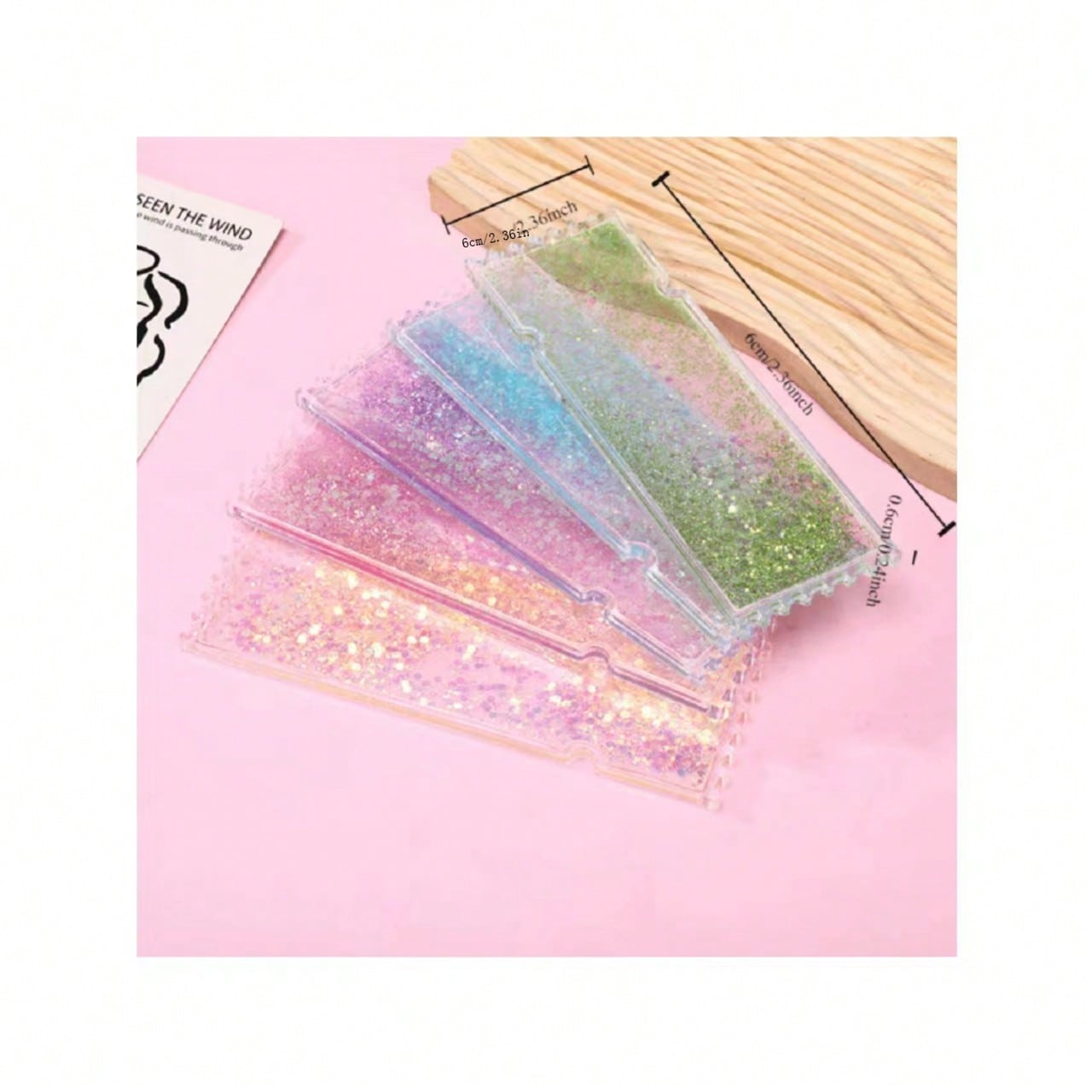 Blank Acrylic Tile Mahjong Mahjongg Bookmark Resin Goo-Carved Building ...