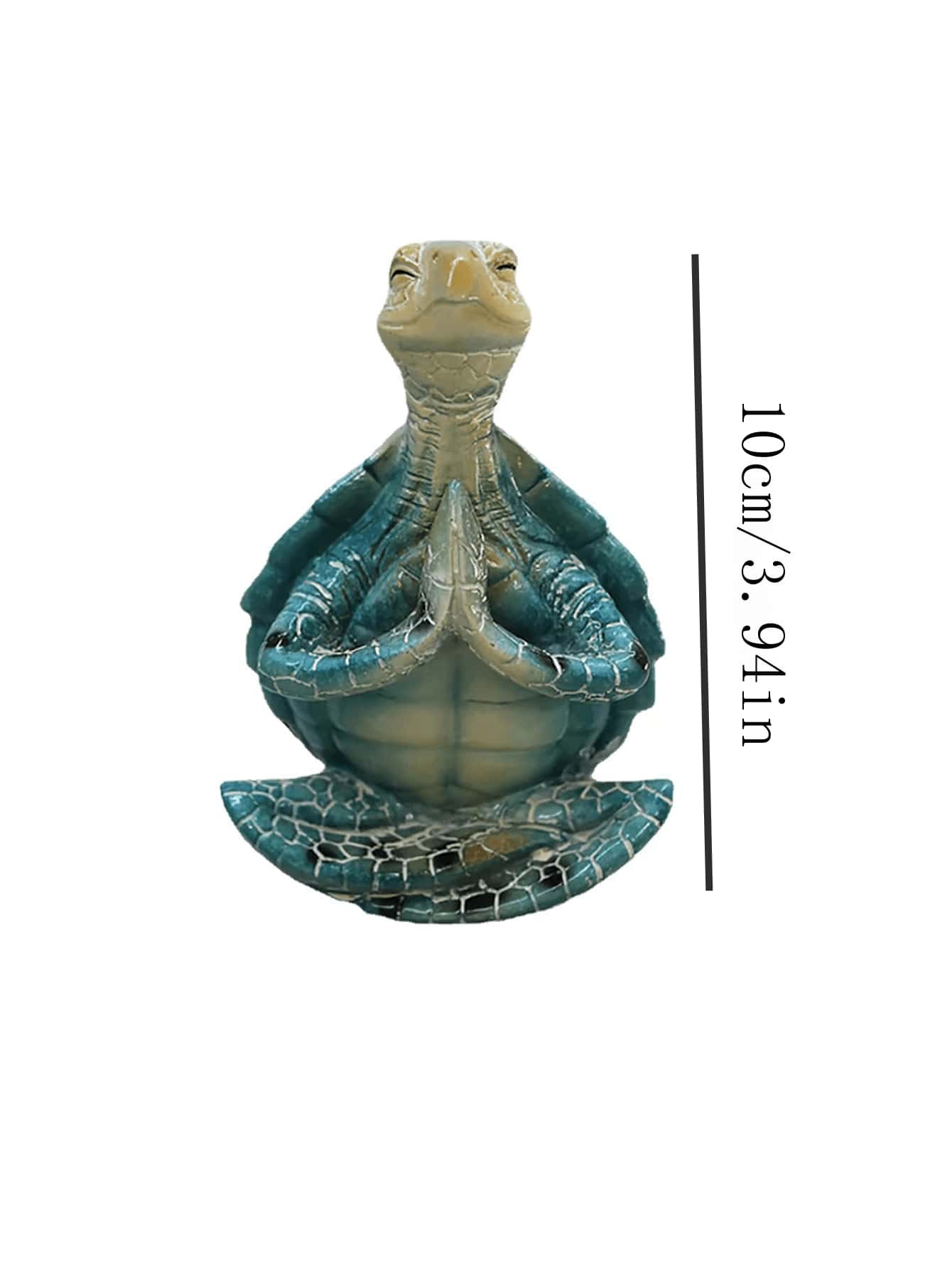 Sea Turtle Sitting Decorative Figurine For Ocean-Themed Home Garden ...