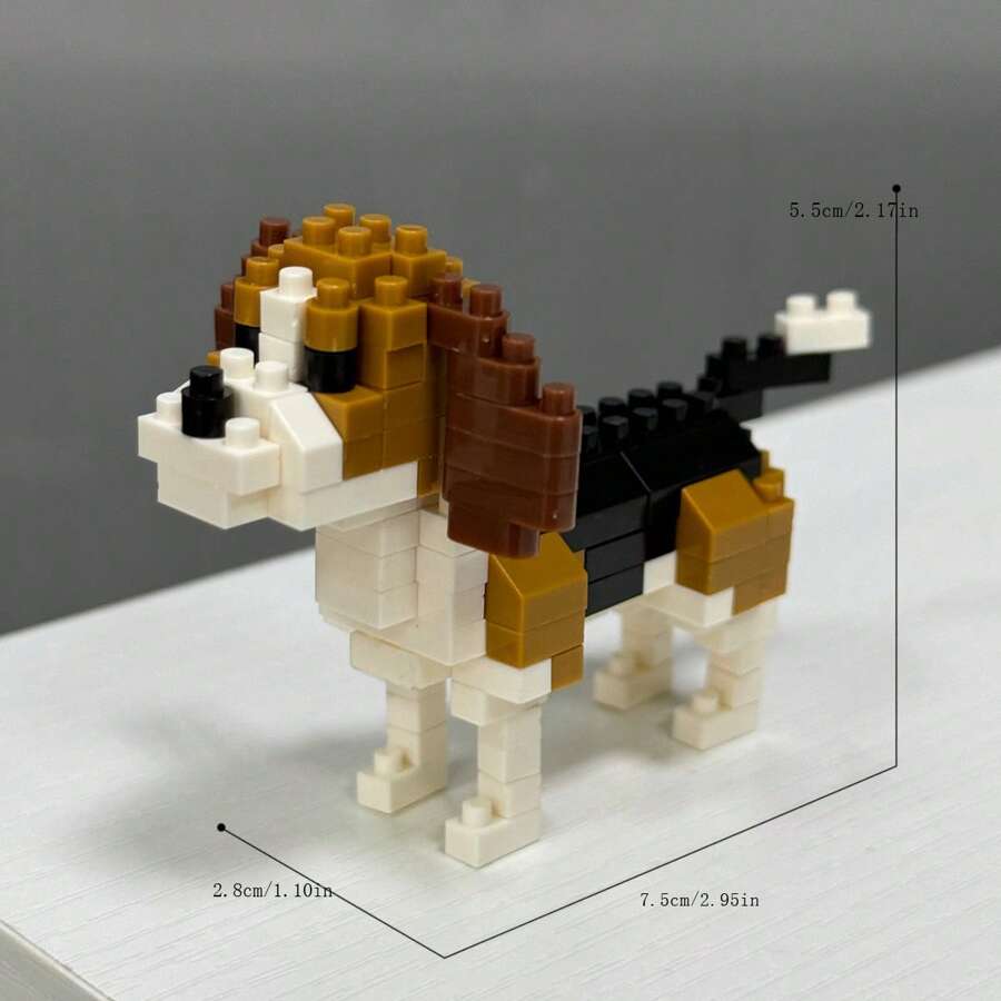 Diy Beagle Nano Blocks Miniature Building Blocks Figurine Gift | SHEIN USA