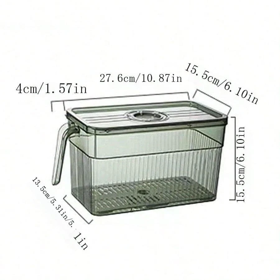 Timed Fresh-Keeping Box Refrigerator Organizer Freezer Storage ...