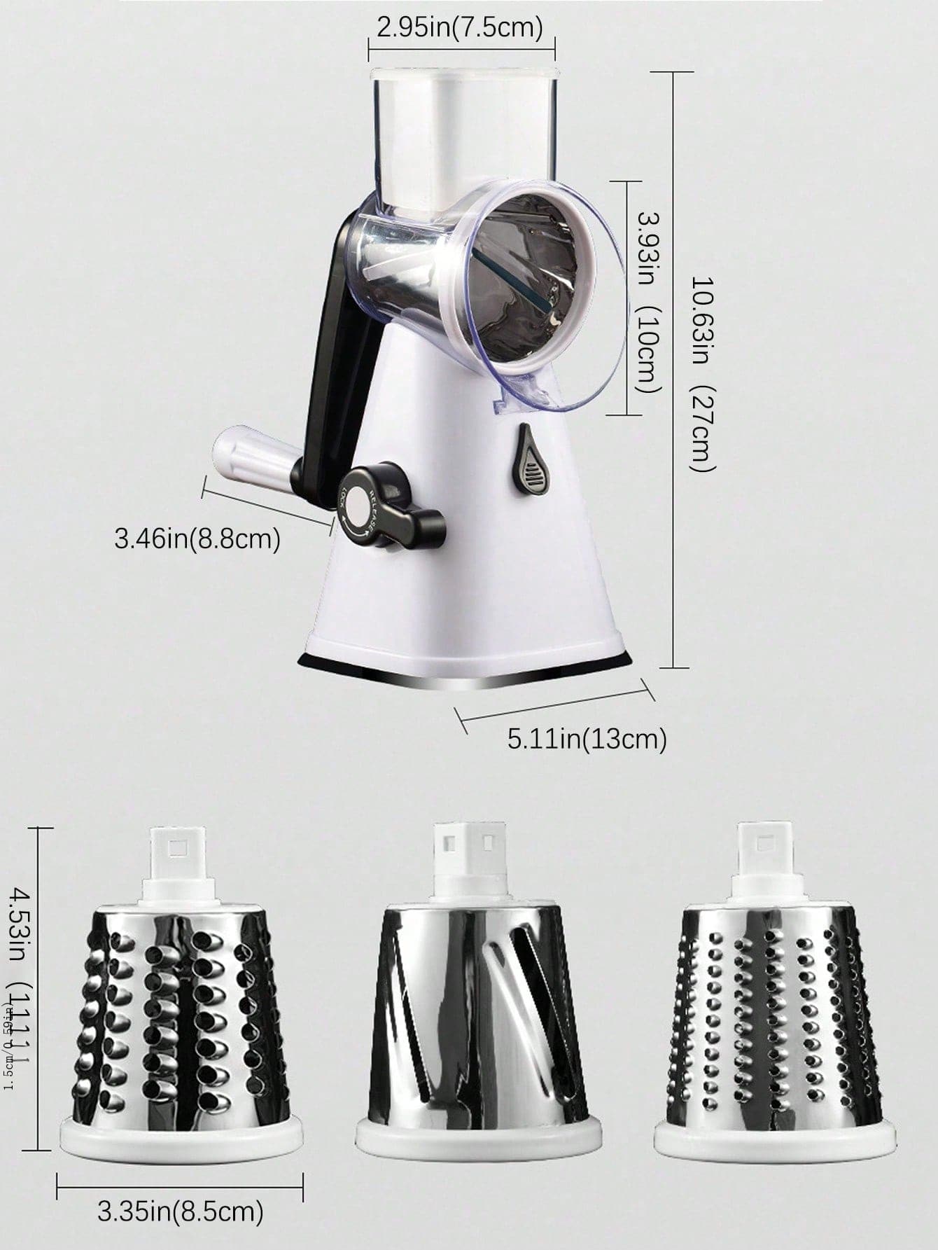 1pc Multifunctional Manual Rolling Kitchen Grater, Vegetable Slicer For ...