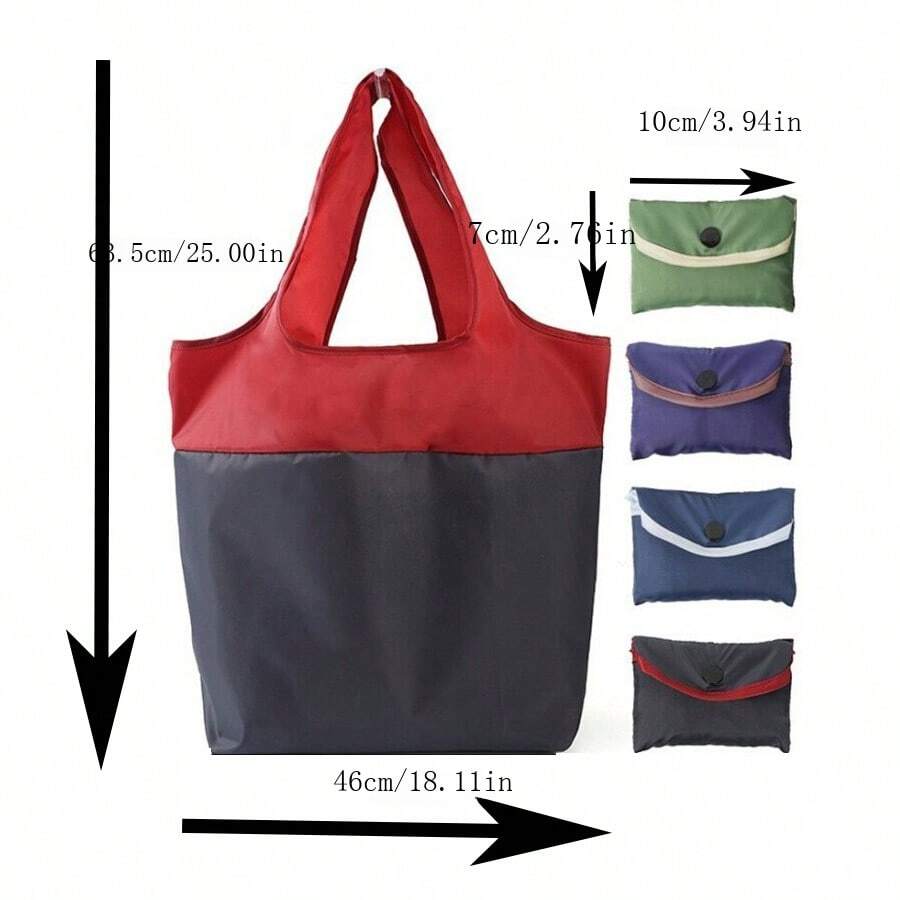Foldable And Portable Recycling Waterproof Shopping Bag, Large Capacity ...