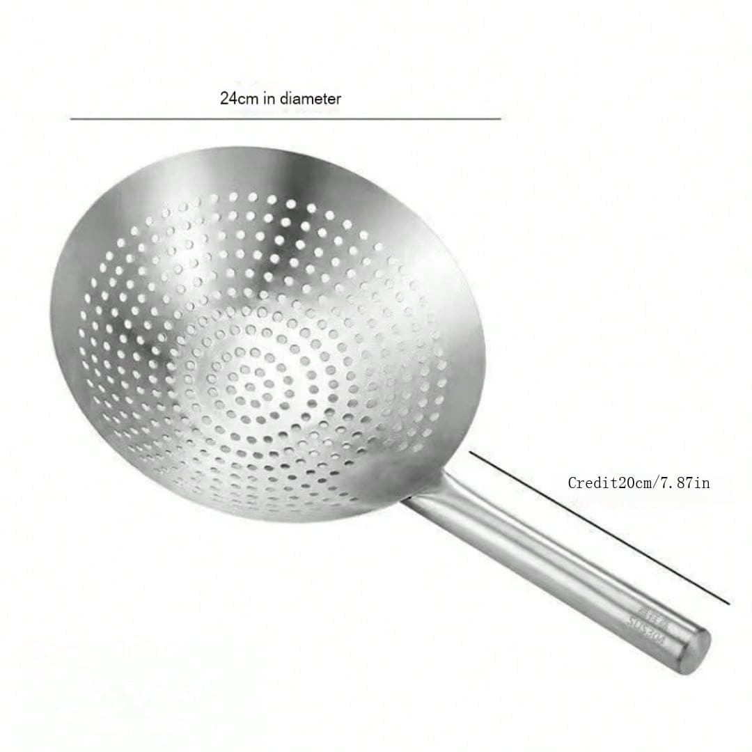 1pc Extra Large Stainless Steel Colander Spoon For Home And Commercial ...