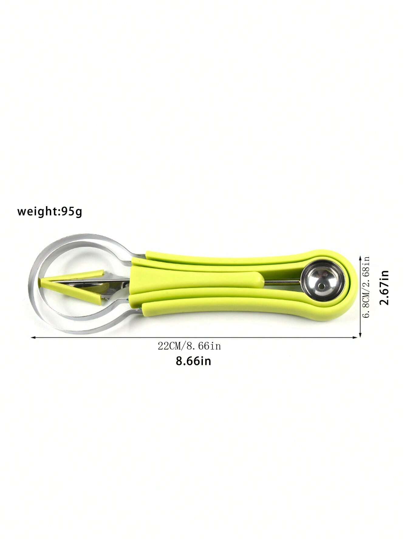 3 In 1 Stainless Steel Fruit Carving Knife Set With Baller, Separater ...