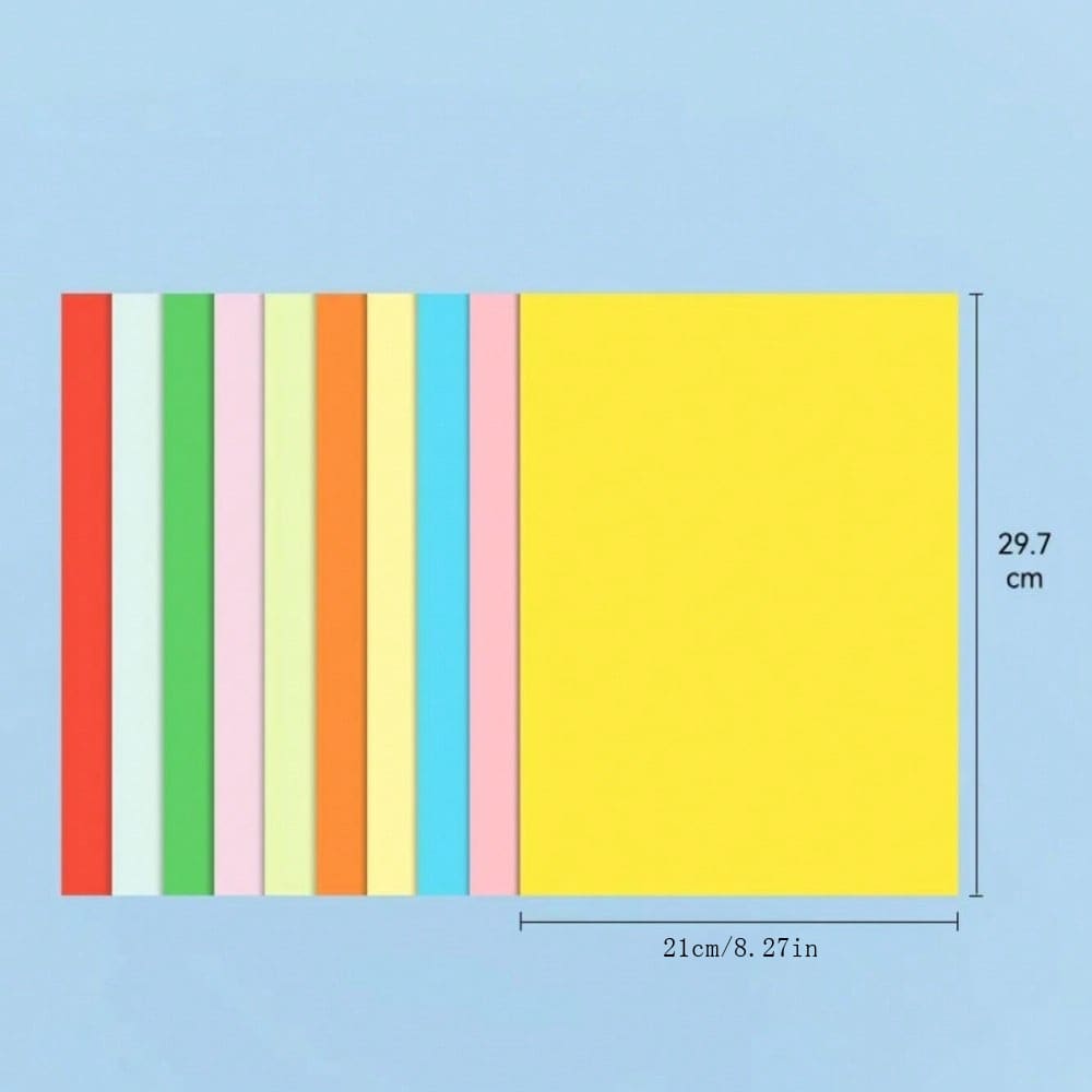 50 Sheets/Pack A4 Colored Paper 200gsm Multipurpose Paper For Diy ...