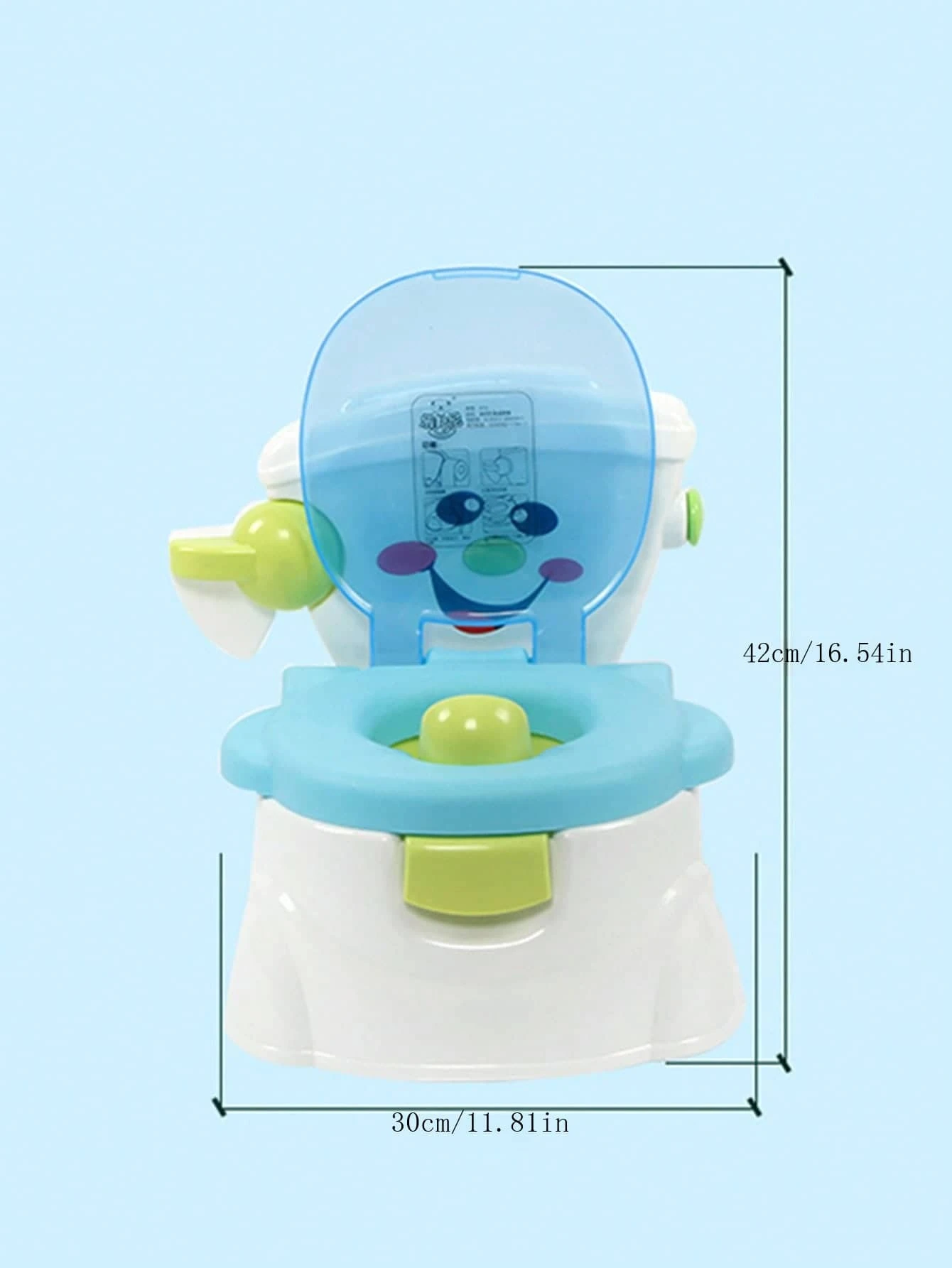 1pc Smiling Face Design Potty Chair-Hard Cushion-Cute Boys' Girls ...