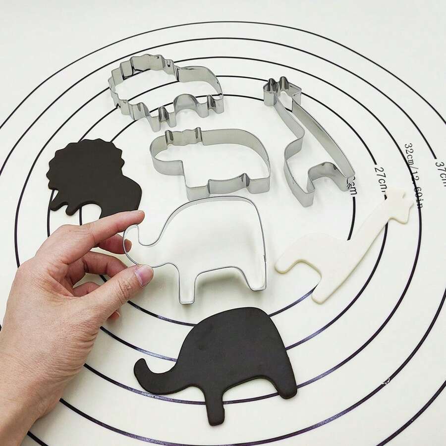 4pcs Stainless Steel Cookie Cutters Set, Cute Animal Shaped Design With ...