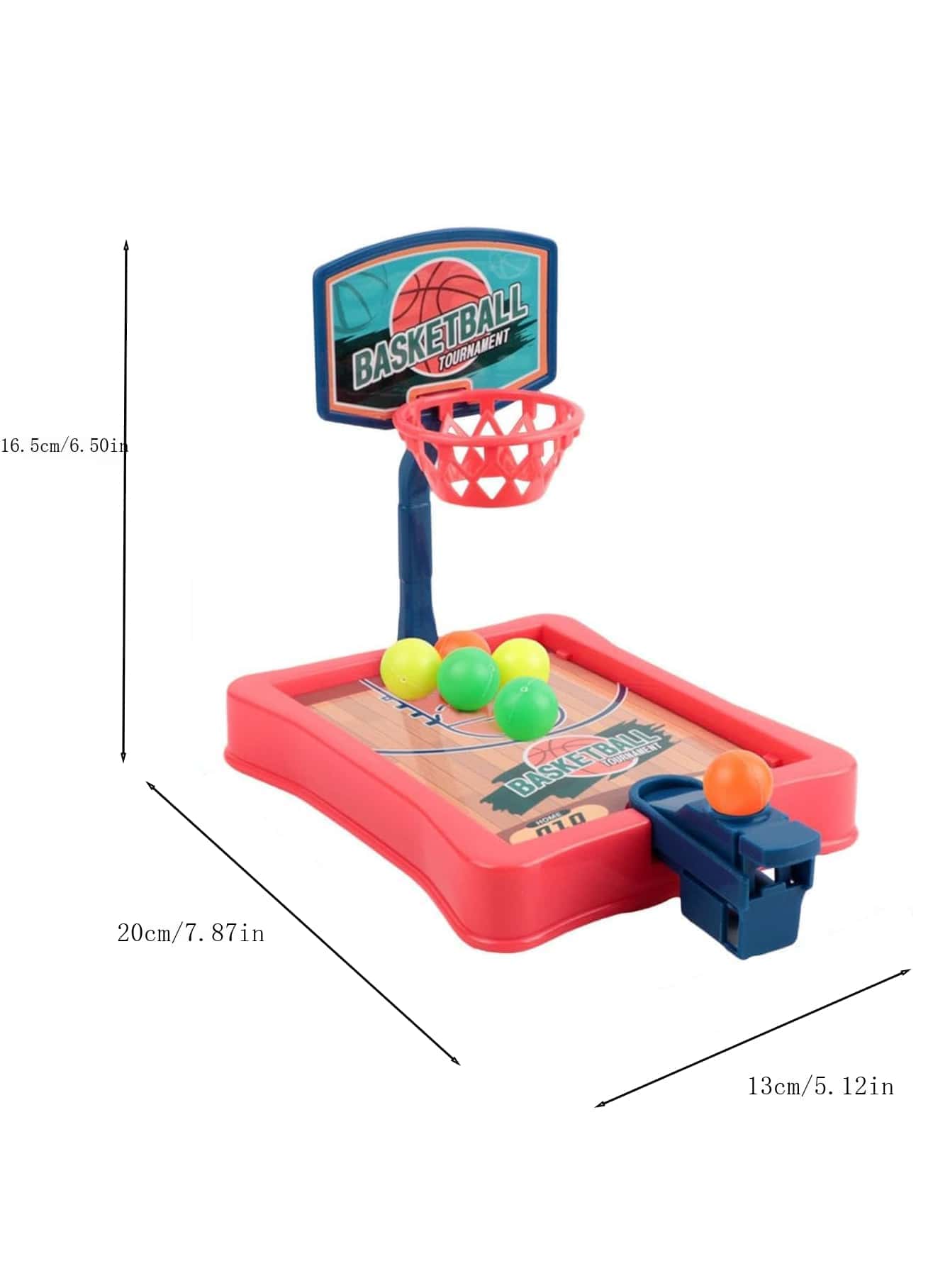 Red Mini Finger Basketball Hoop Set - A Fun Desktop Interactive Game ...