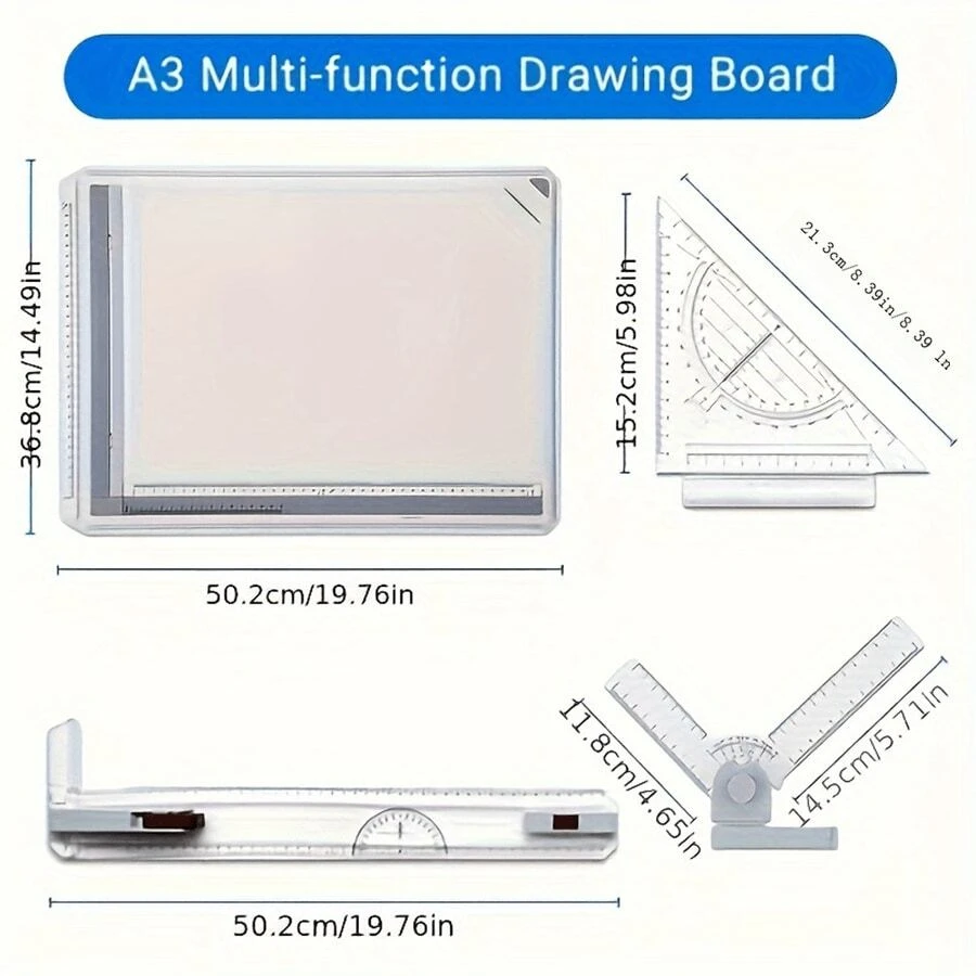 1 Set A3 Drawing Board, Multifunctional Metric Drafting Table for Sale ...