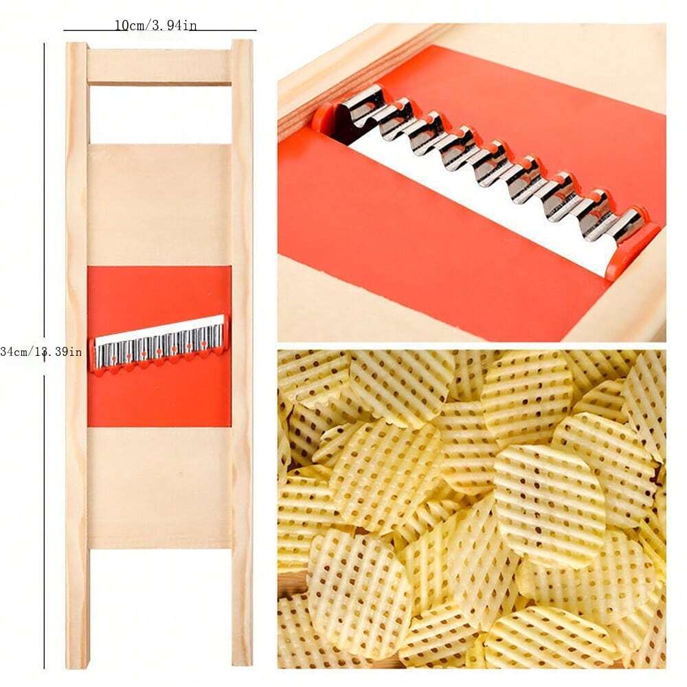 1pc Potato Grid Slicer Potato Grid Eraser Wavy Mesh Cutter Household ...