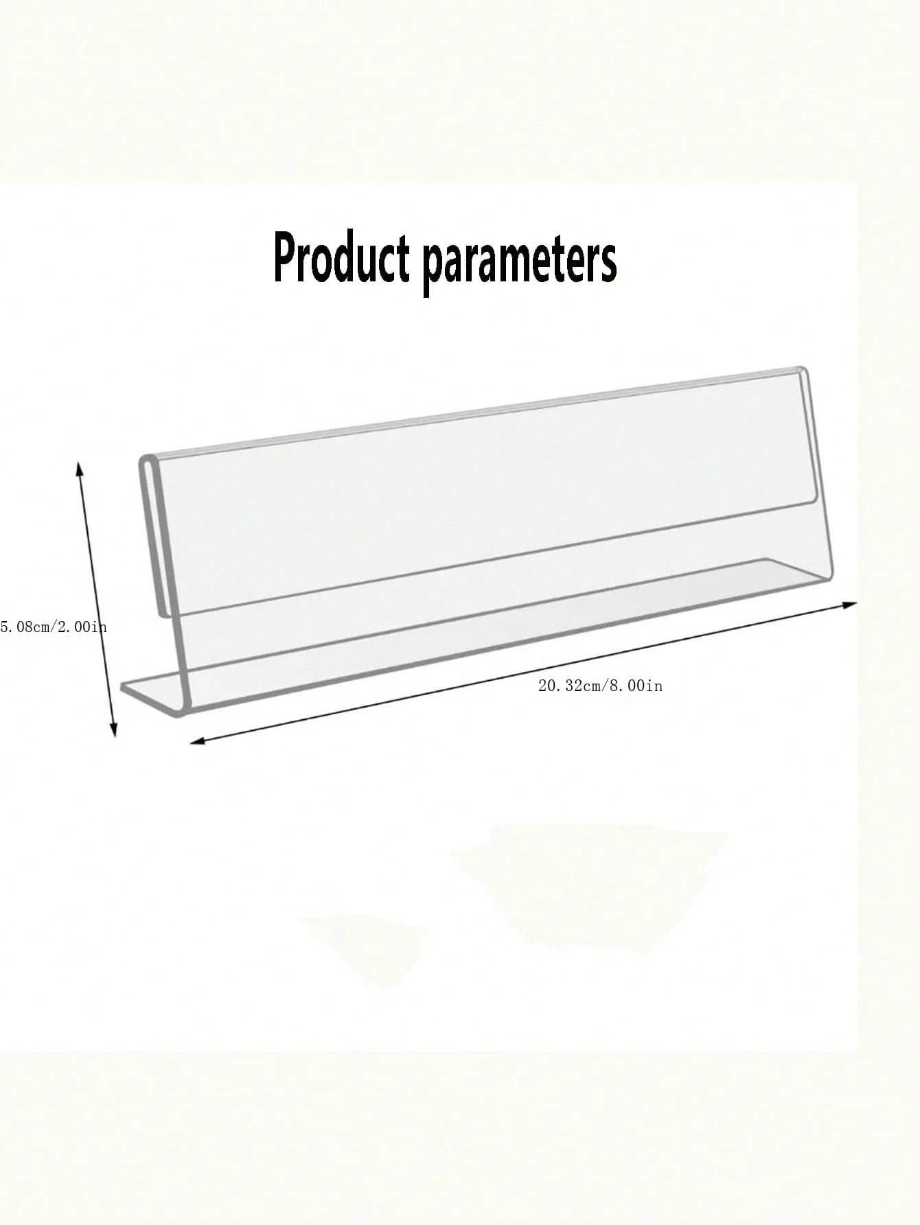 Acrylic Table Name Plate Table Stand (6 X 4.3 Cm) Acrylic Label Holder ...