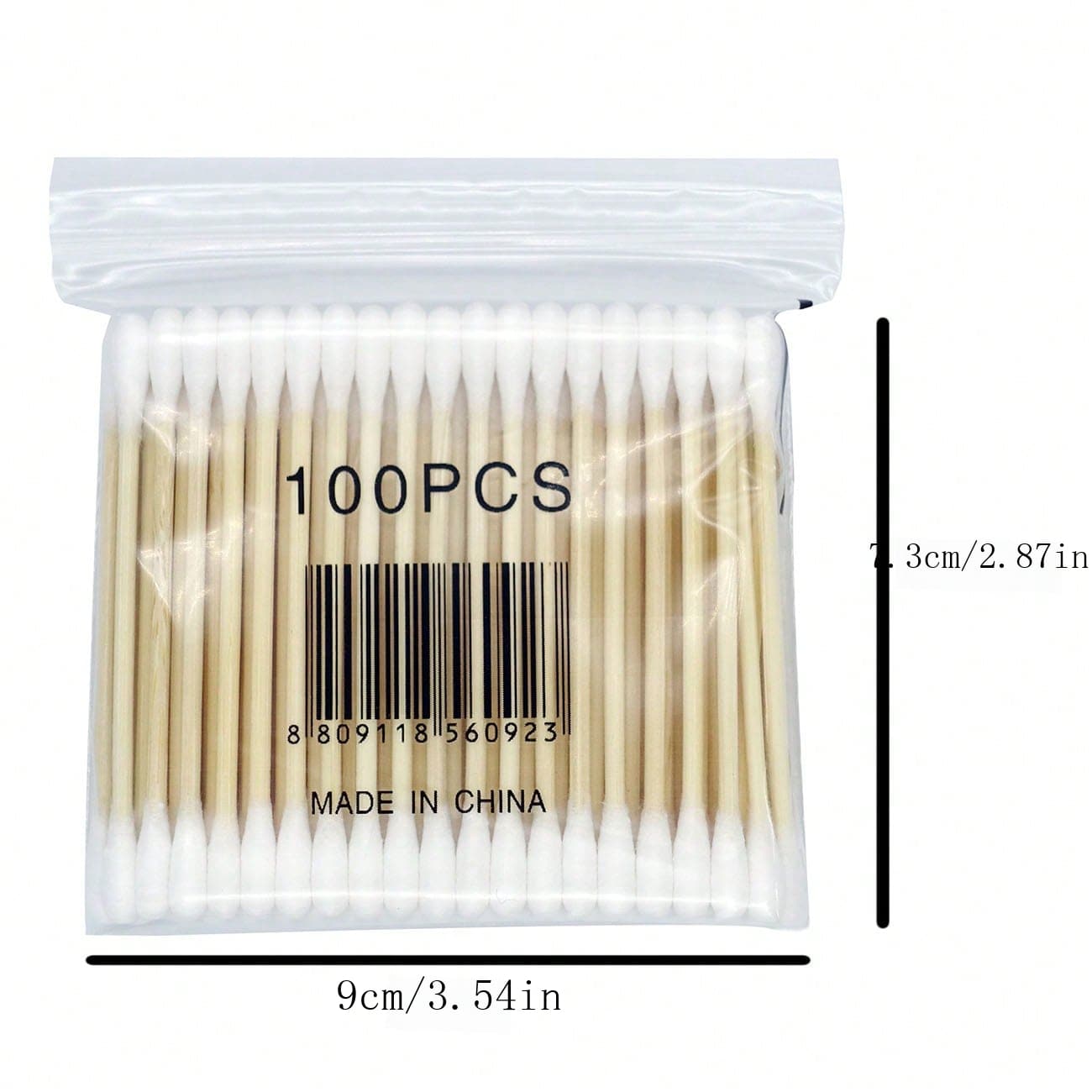 Two-Headed Bamboo Stick Make-Up Swabs Disposable Baby Hygiene Stick ...