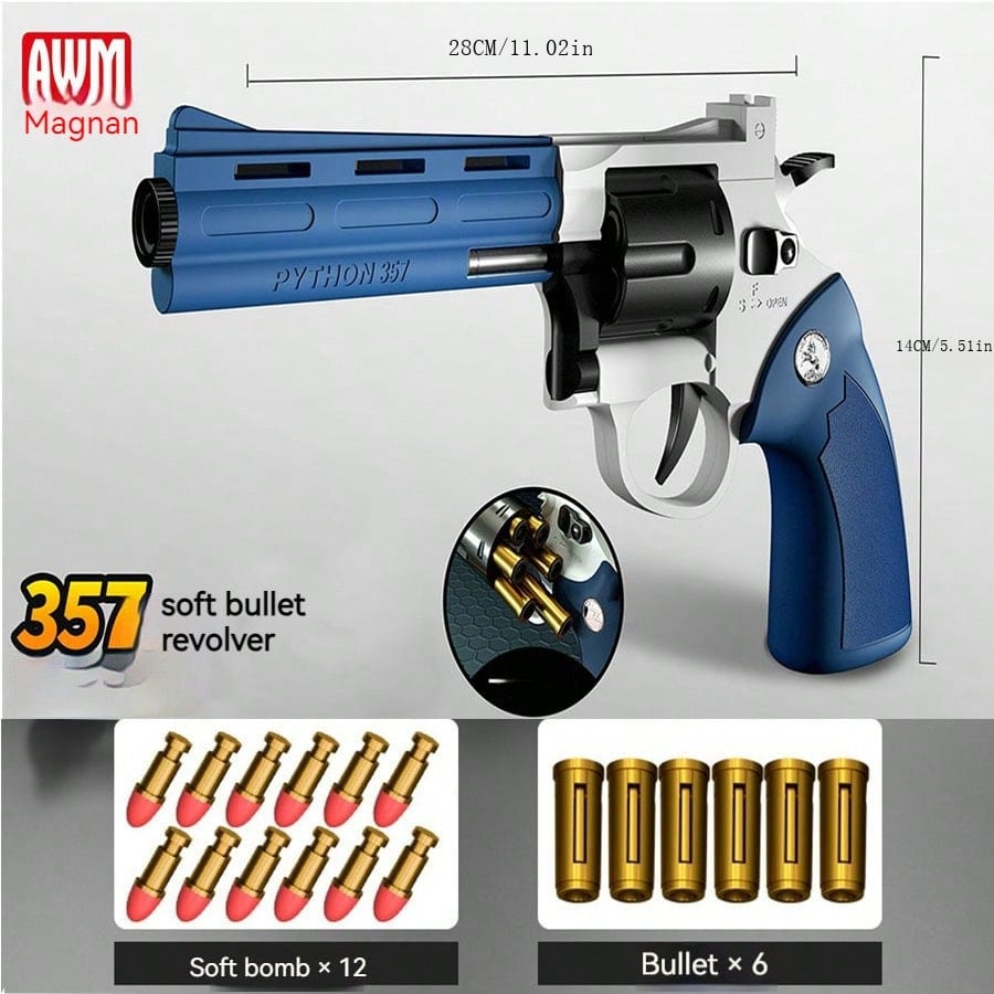1set Random Color Accessories, 2024 New Model Magnum Zp5 Revolver Toy ...