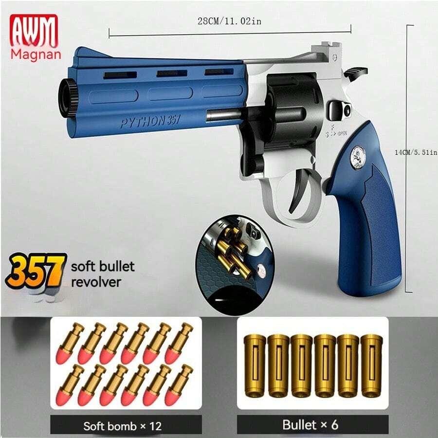1set Random Color Accessories, 2024 New Model Magnum Zp5 Revolver Toy ...