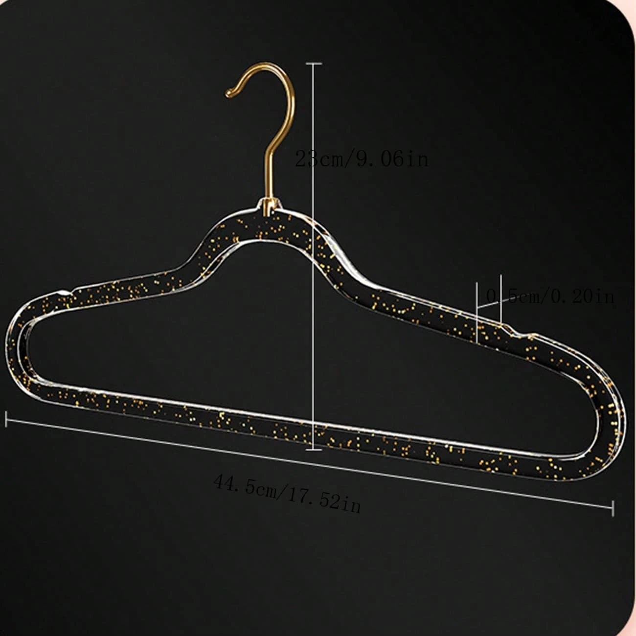 Alex Hanger No Trace Transparent Plastic Clothing Store Cute Crystal ...