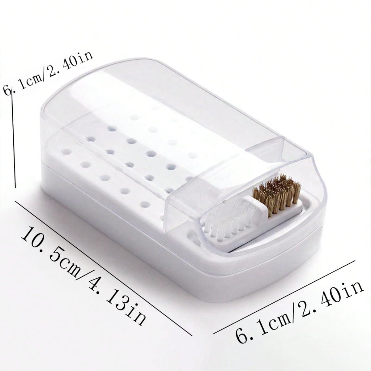 30 Holes Nail Polish Head Display Box Organizer Sanding Head Display ...